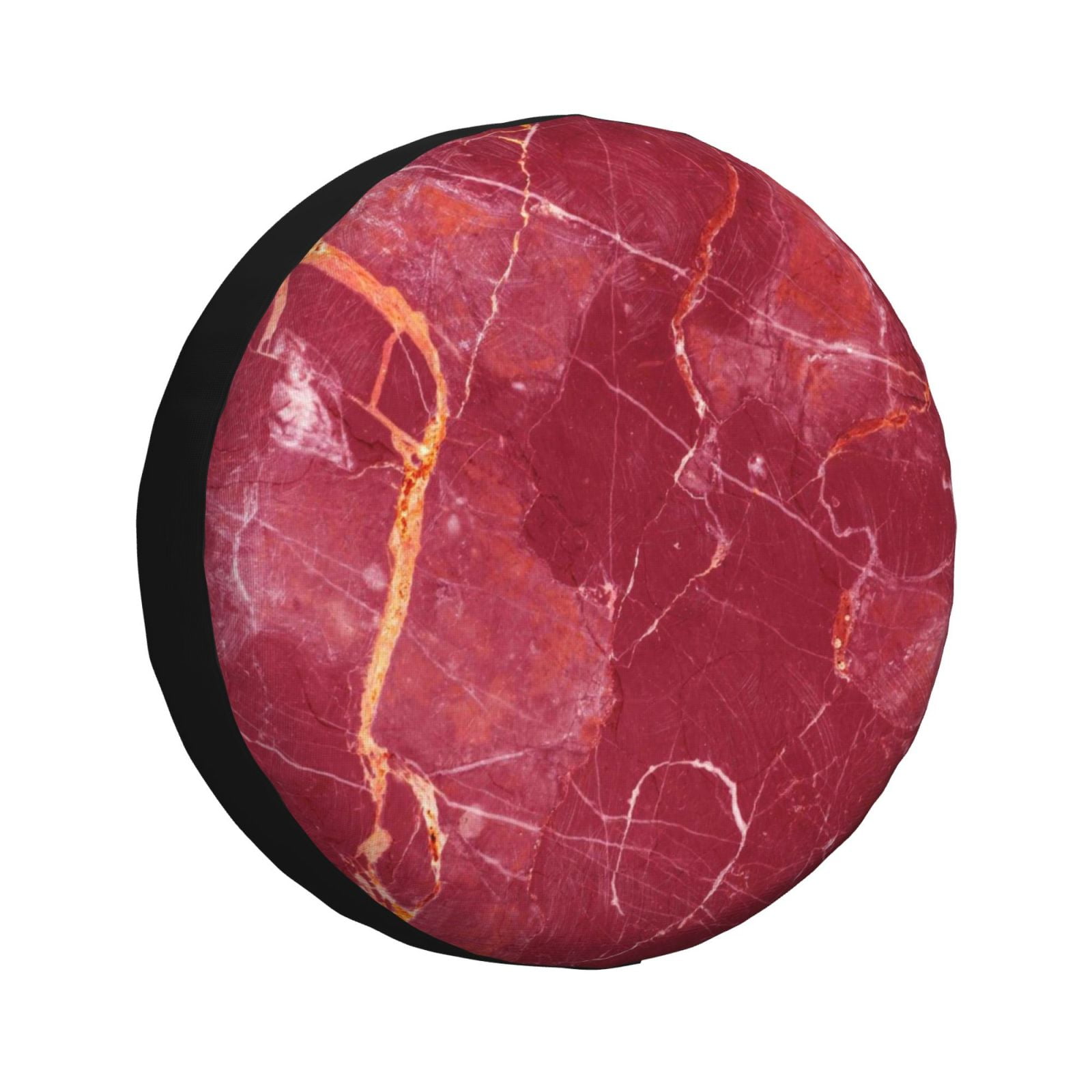 Gukieu Abstract Red Marble Print Car Tire Cover, Adjustable Waterproof ...