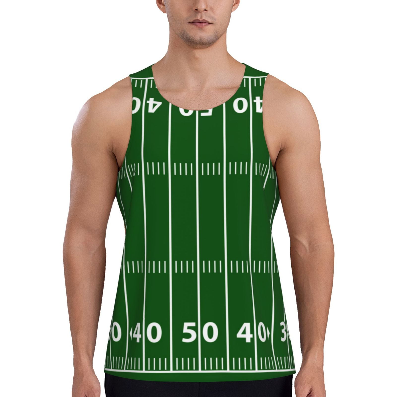 Gukieu American Football Field1 Print Men's Quick Dry Fitness Vest ...