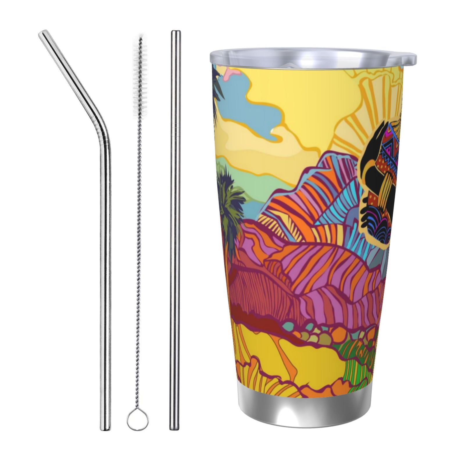 Gukieu Beautiful African Woman Print 20OZ Car Cup, Vacuum Stainless ...