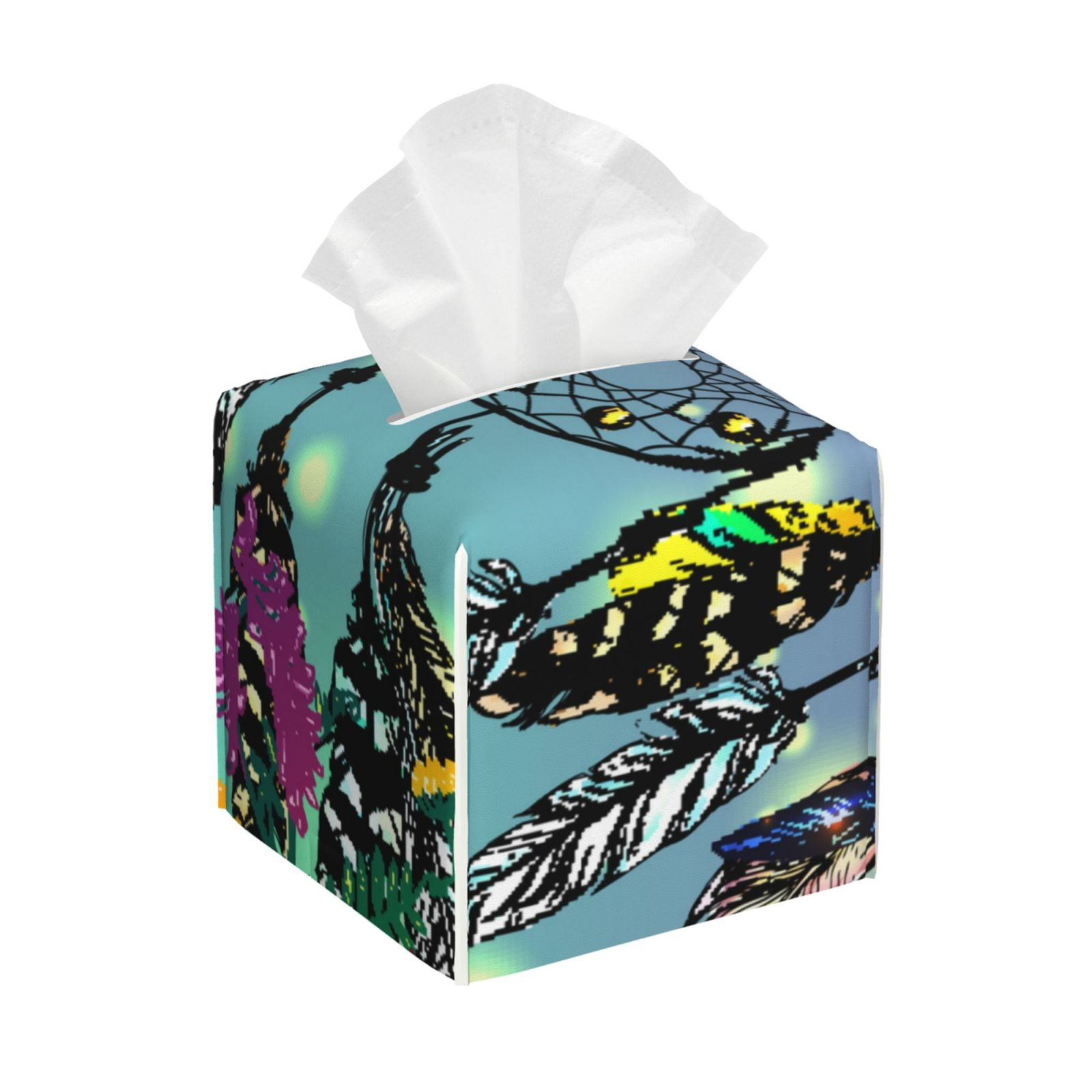Gukieu Beautiful Dreamcatcher Print Leather Tissue Box, PVC Waterproof ...