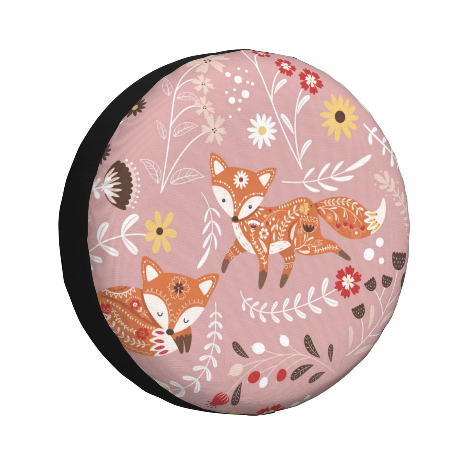 Gukieu Beautiful Fox Print Car Tire Cover, Adjustable Waterproof and ...