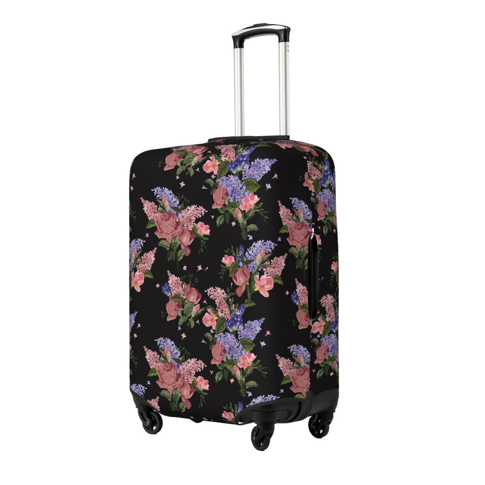 Gukieu Bouquet Print Suitcase Protective Cover, Elastic Zipper Buckle ...