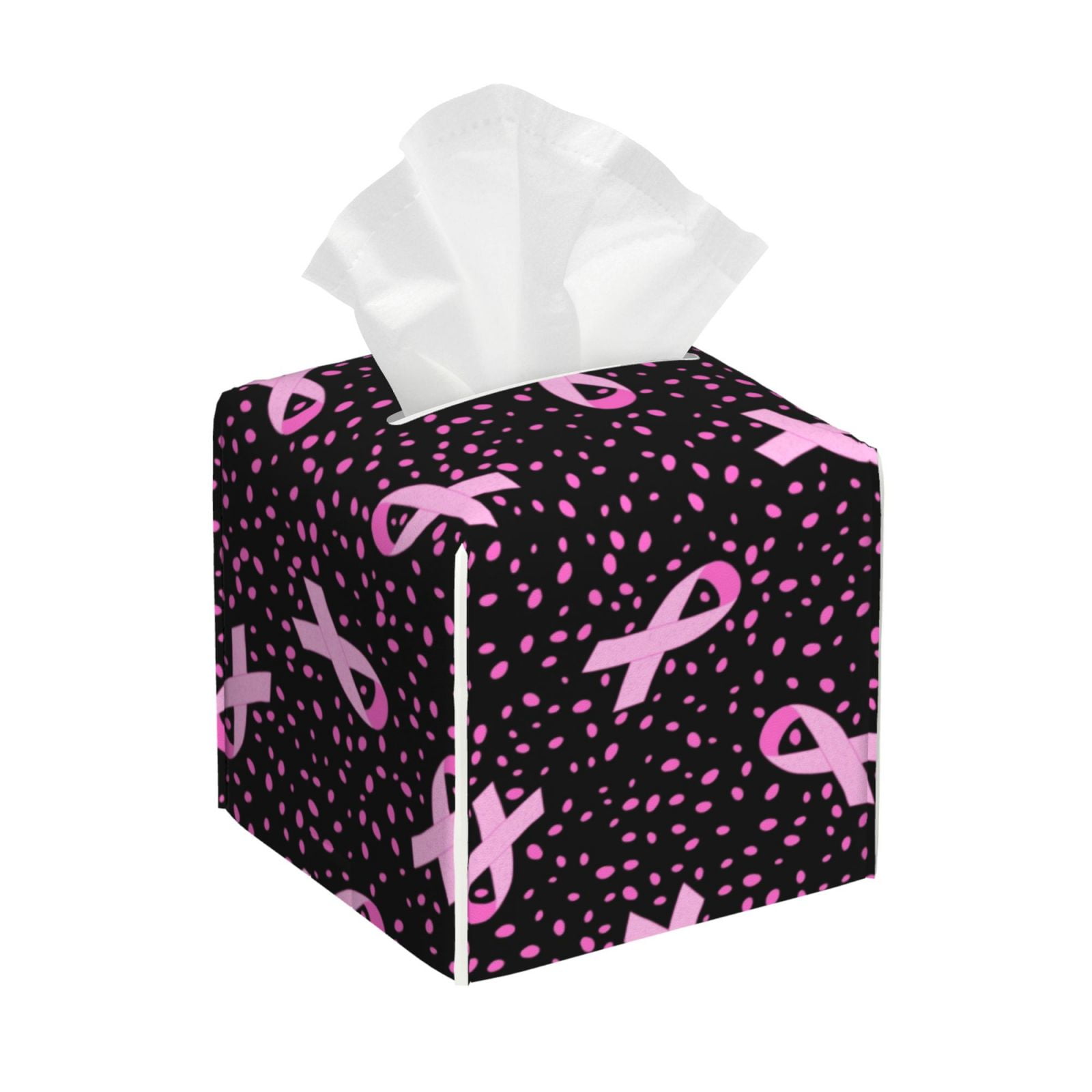 Gukieu Breast Cancer Awareness3 Print Leather Tissue Box, PVC ...