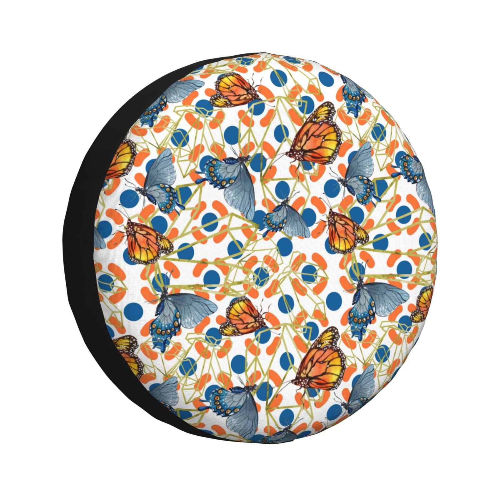Gukieu Butterflies Wild Insect Print Car Tire Cover, Adjustable ...