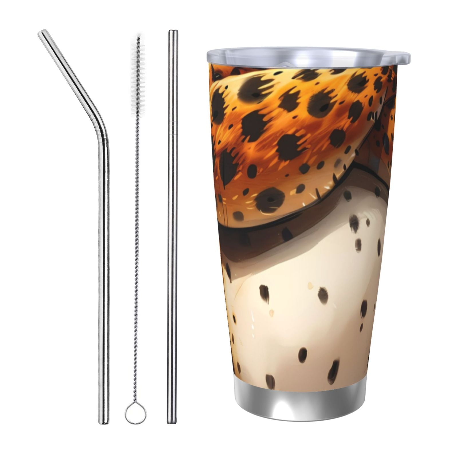 Gukieu Cartoon Cheetah With Attitude Print 20OZ Car Cup, Vacuum ...