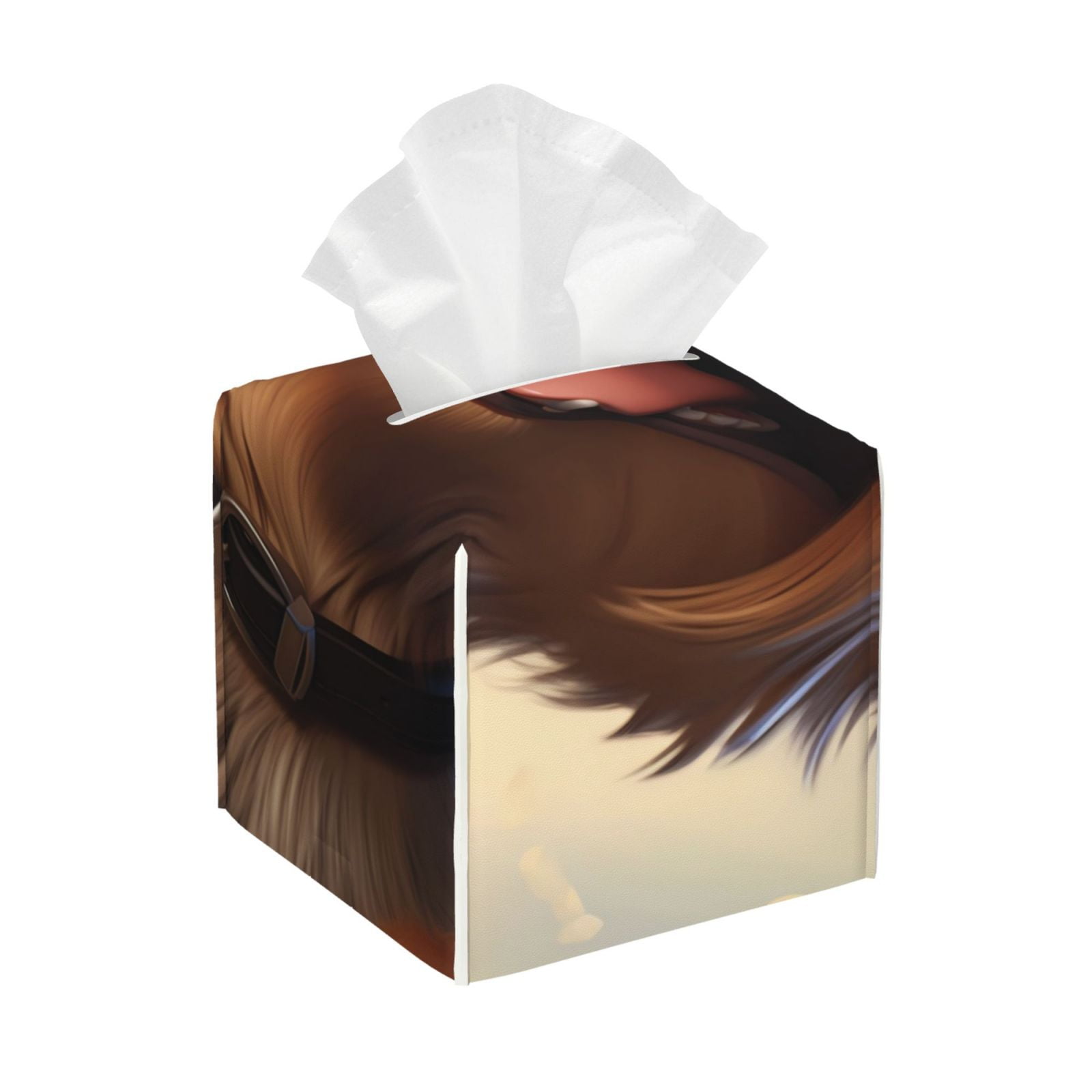 Gukieu Cartoon Happy Cute Puppy Print Leather Tissue Box, PVC ...