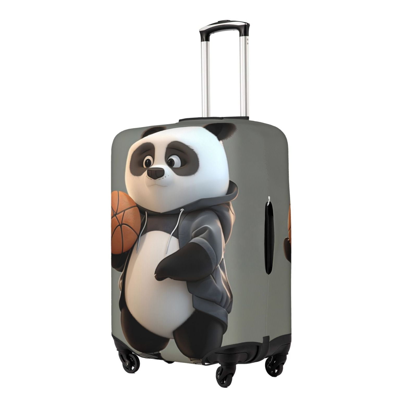 Gukieu Cartoon Pandas Basketball Print Suitcase Protective Cover ...
