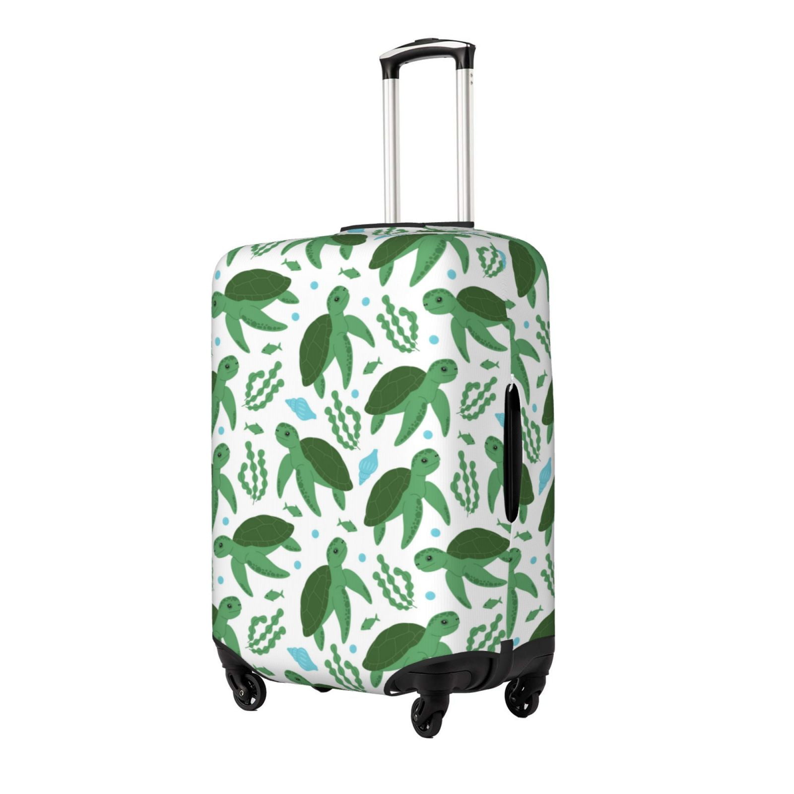 Gukieu Cartoon Turtle Print Suitcase Protective Cover, Elastic Zipper ...