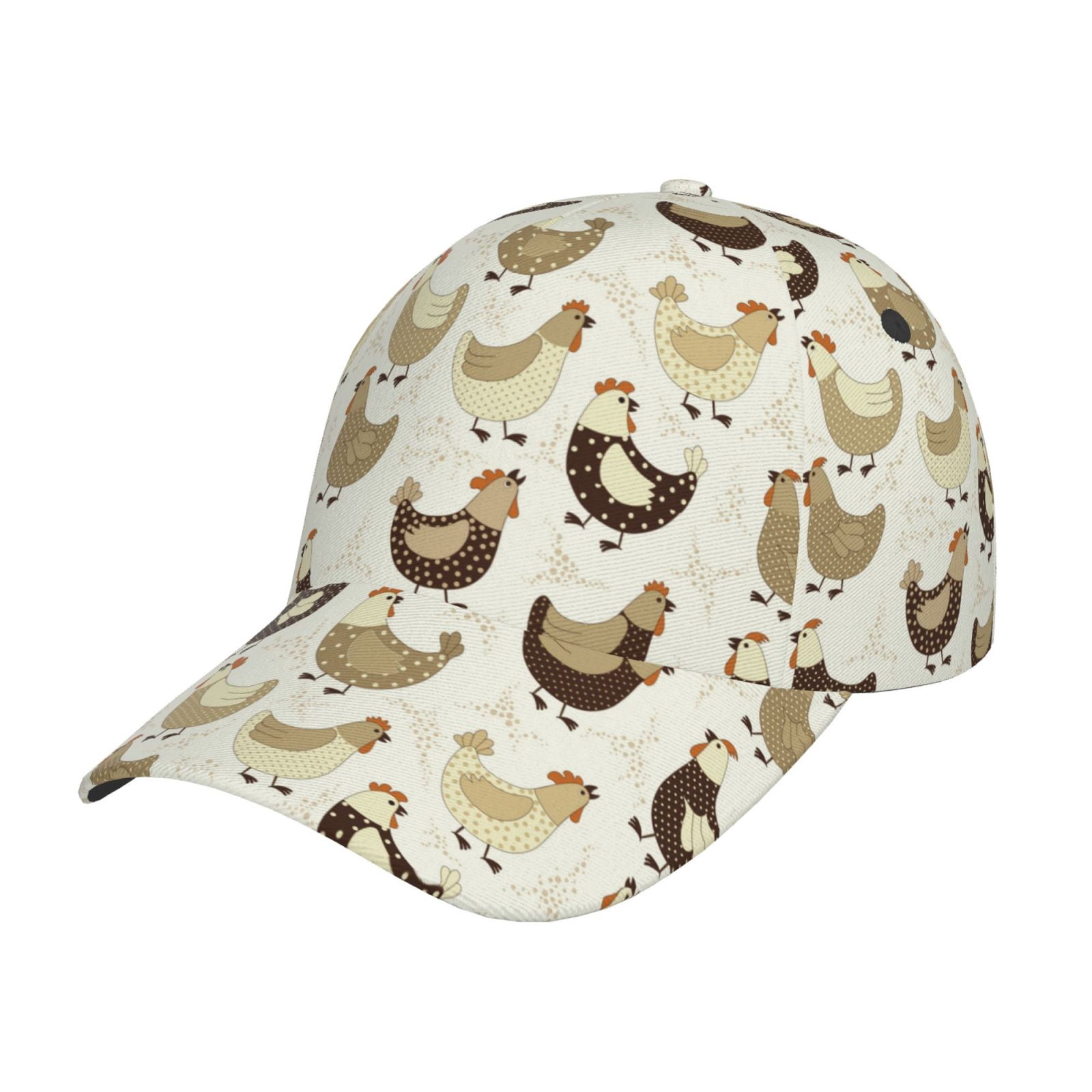 Gukieu Chicken Cartoon Prin Baseball Cap, Adjustable Sweat-wicking ...