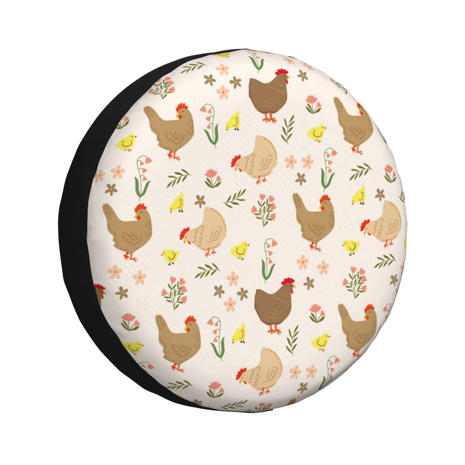 Gukieu Chicken Family Print Car Tire Cover, Adjustable Waterproof and ...