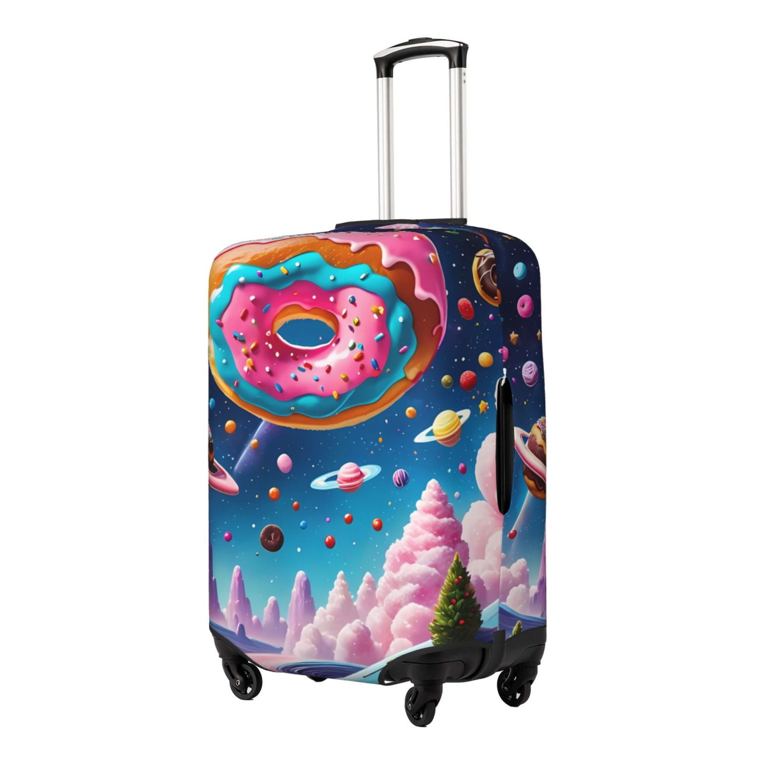 Gukieu Colorful Donut Print Suitcase Protective Cover, Elastic Zipper ...