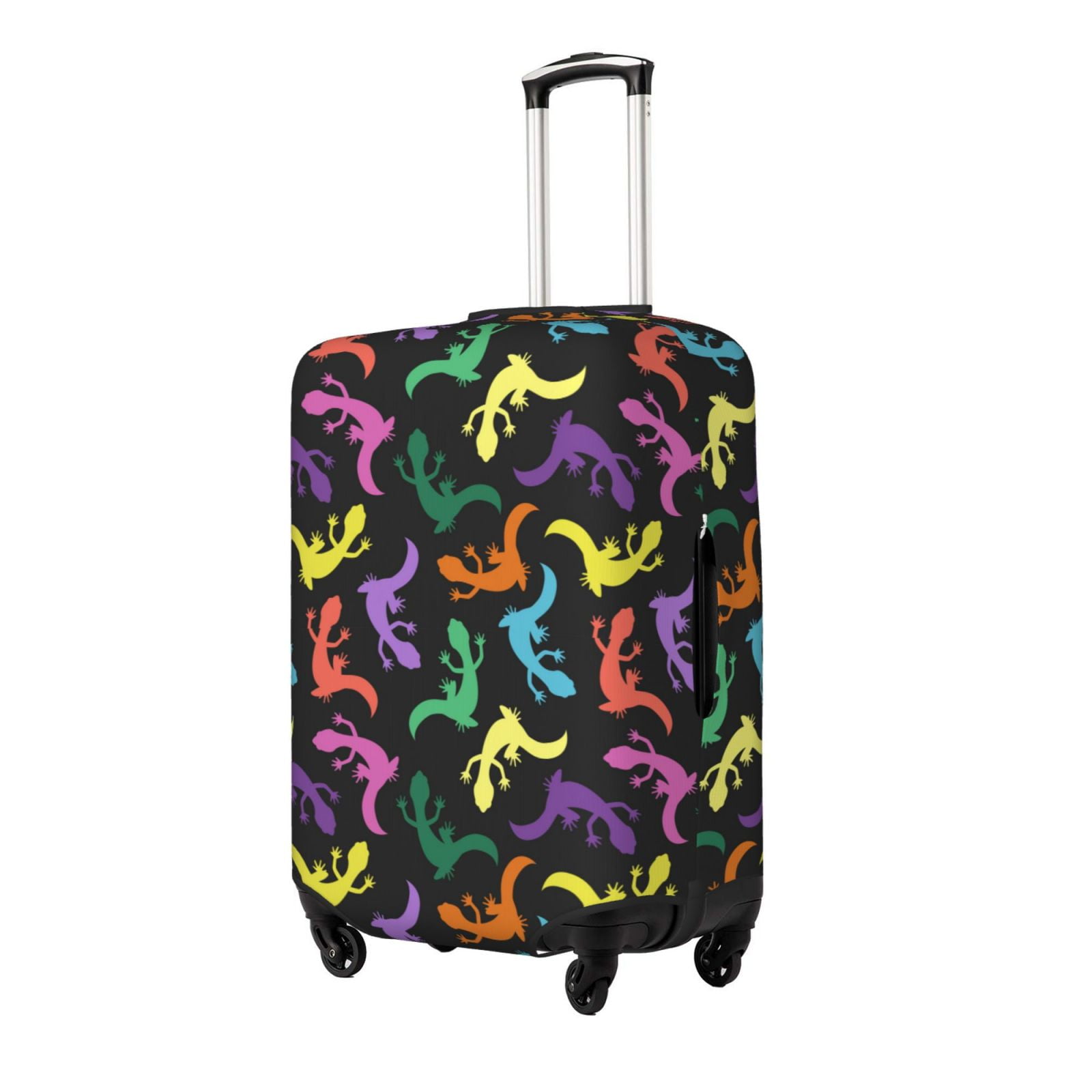 Gukieu Colorful Lizards Print Suitcase Protective Cover, Elastic Zipper ...