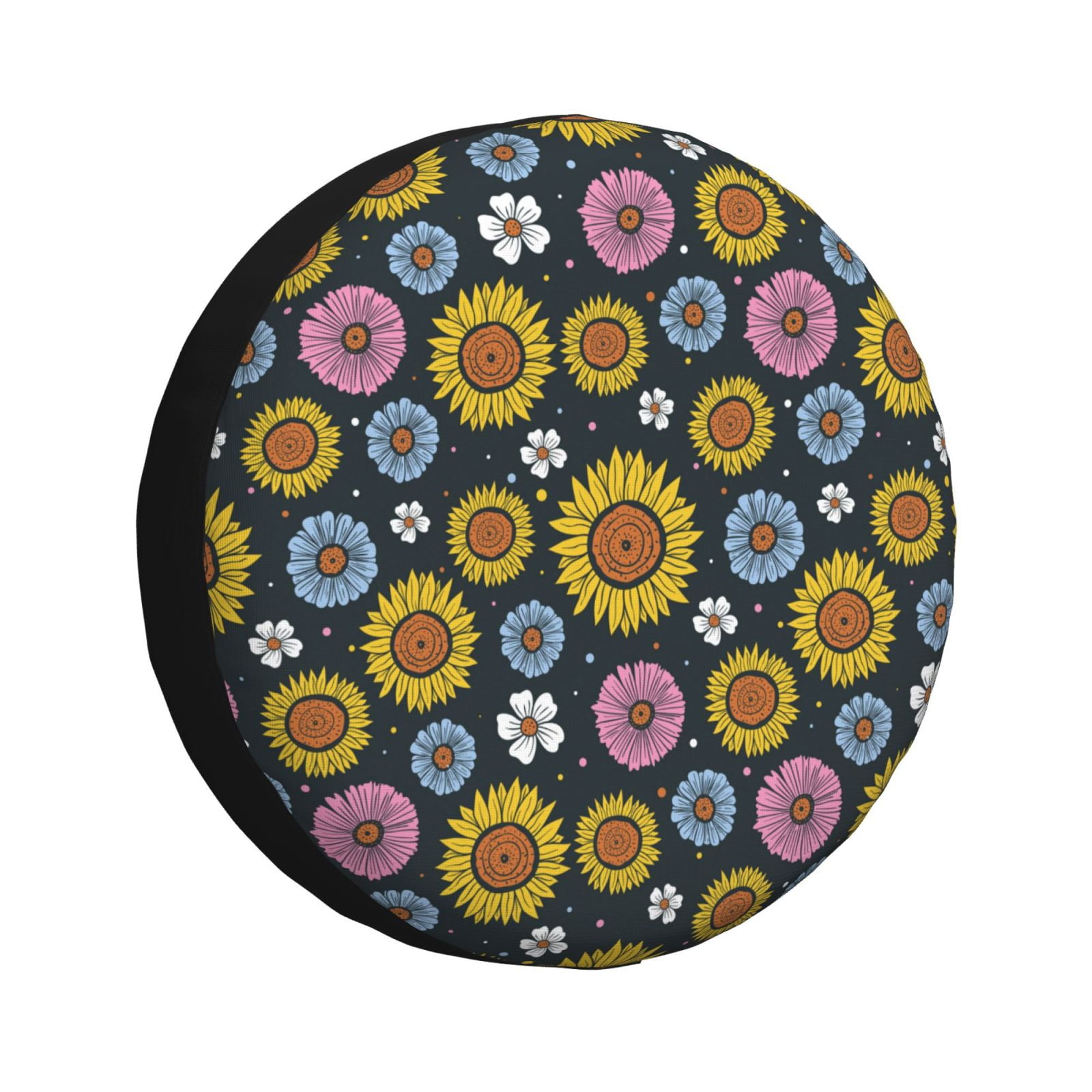 Gukieu Colorful Sunflowers Print Car Tire Cover, Adjustable Waterproof ...