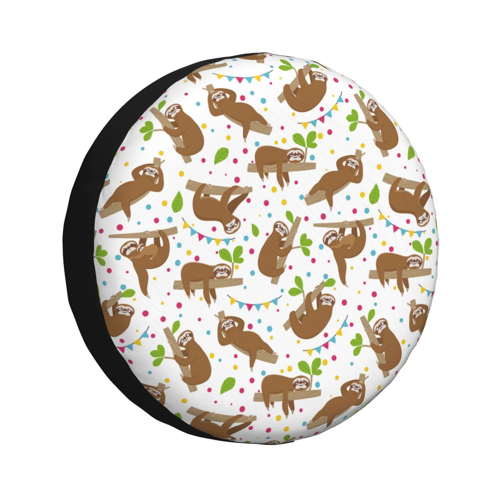 Gukieu Cute Sloth Print Car Tire Cover, Adjustable Waterproof and ...