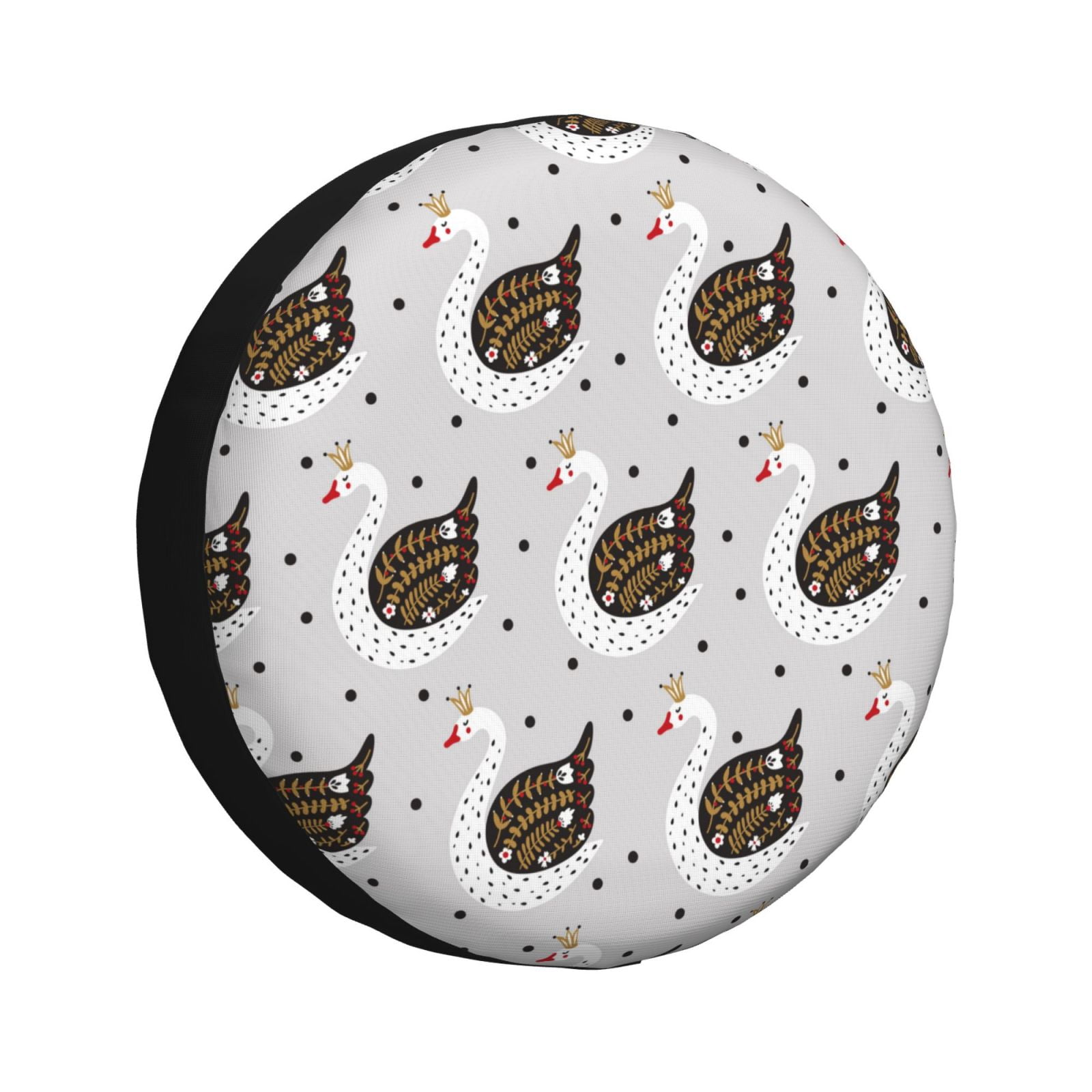 Gukieu Cute Swan Print Car Tire Cover, Adjustable Waterproof and ...