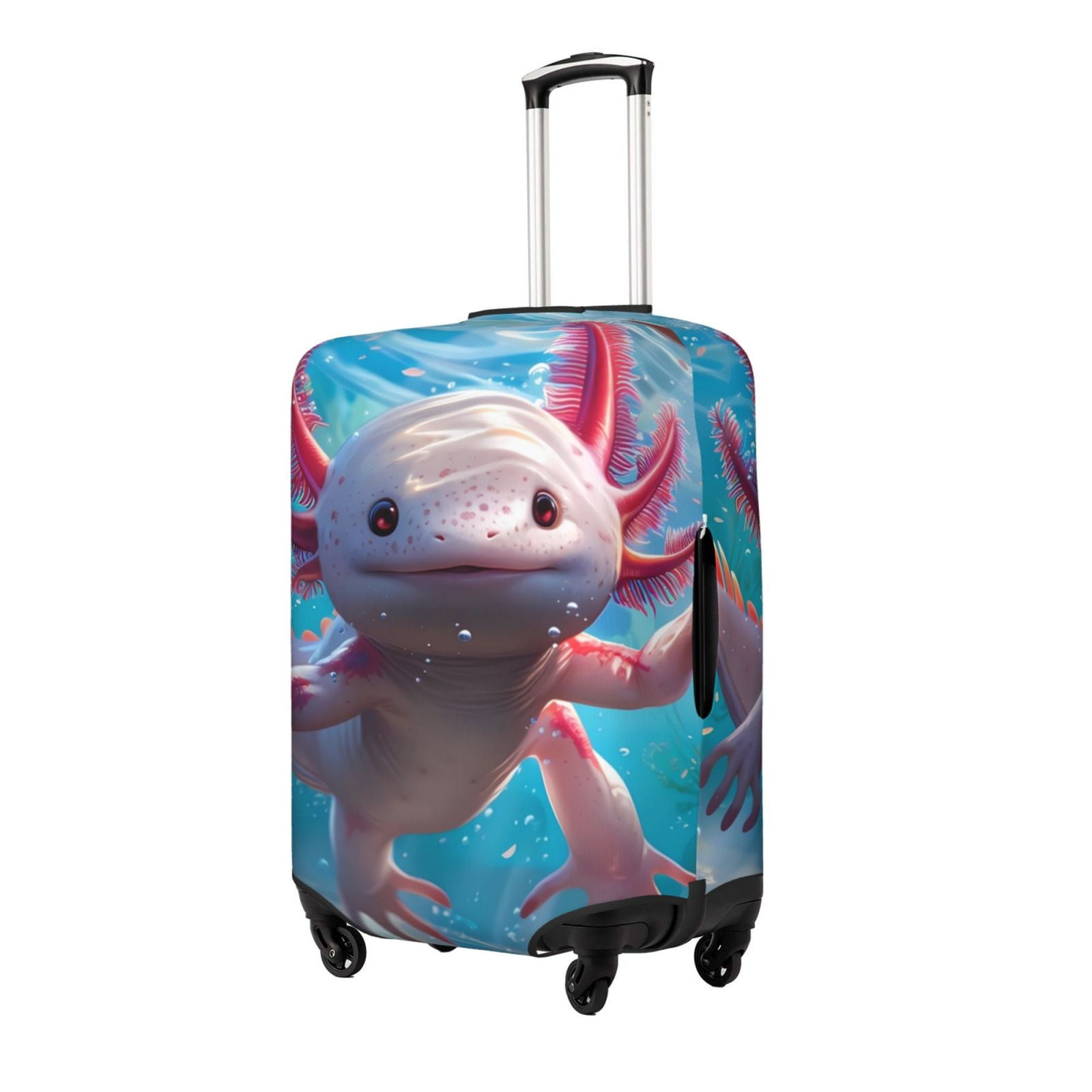Gukieu Cute Underwater Axolotl Print Suitcase Protective Cover, Elastic ...