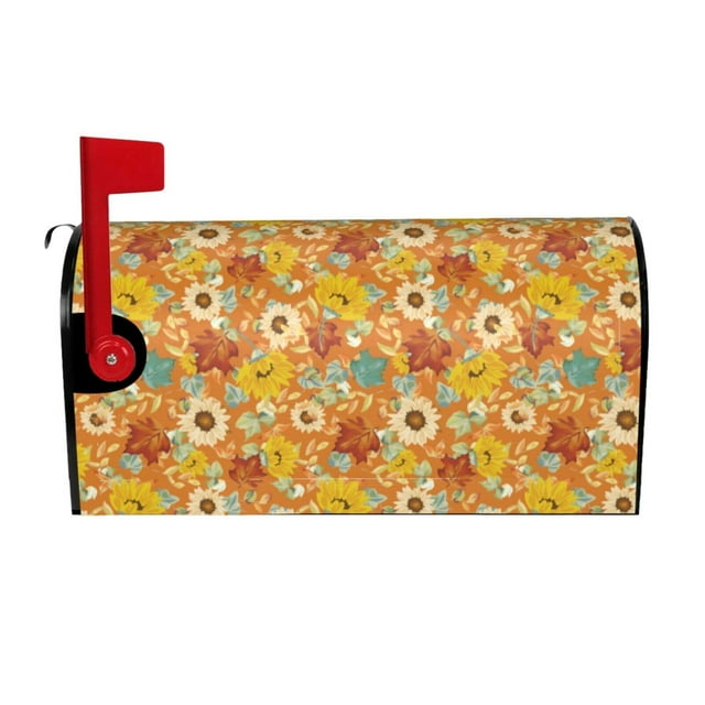 Gukieu Daisy maple fall Print Magnetic Mailbox Cover, Sun-proof and ...