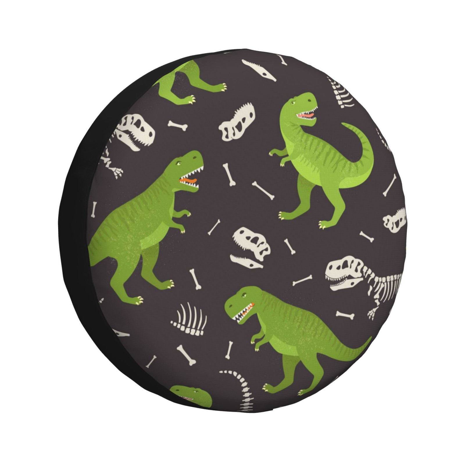 Gukieu Dinosaur Skeleton Print Car Tire Cover, Adjustable Waterproof ...