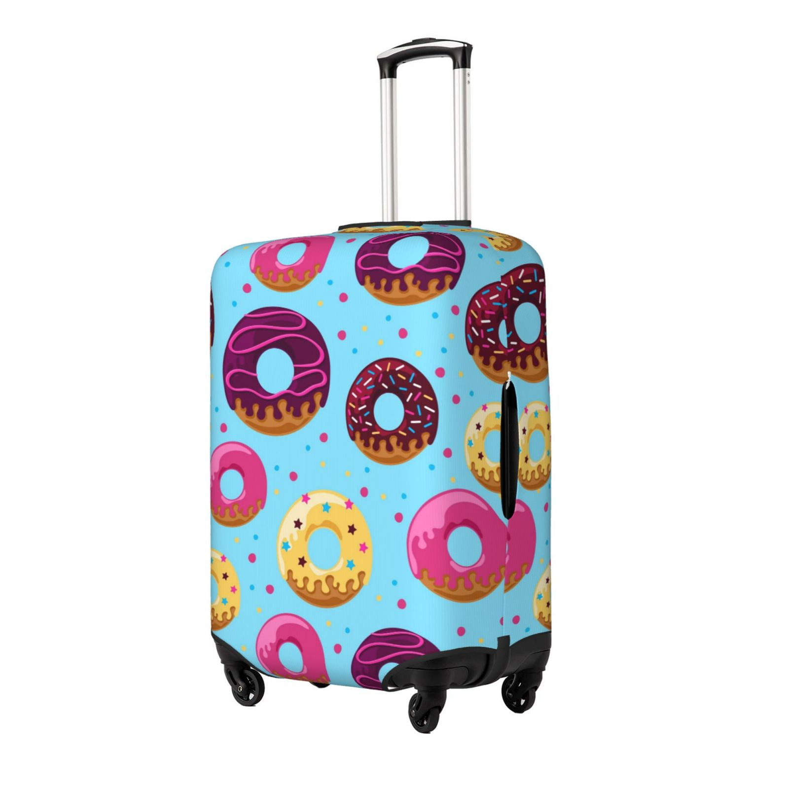 Gukieu Donuts Print Suitcase Protective Cover, Elastic Zipper Buckle ...