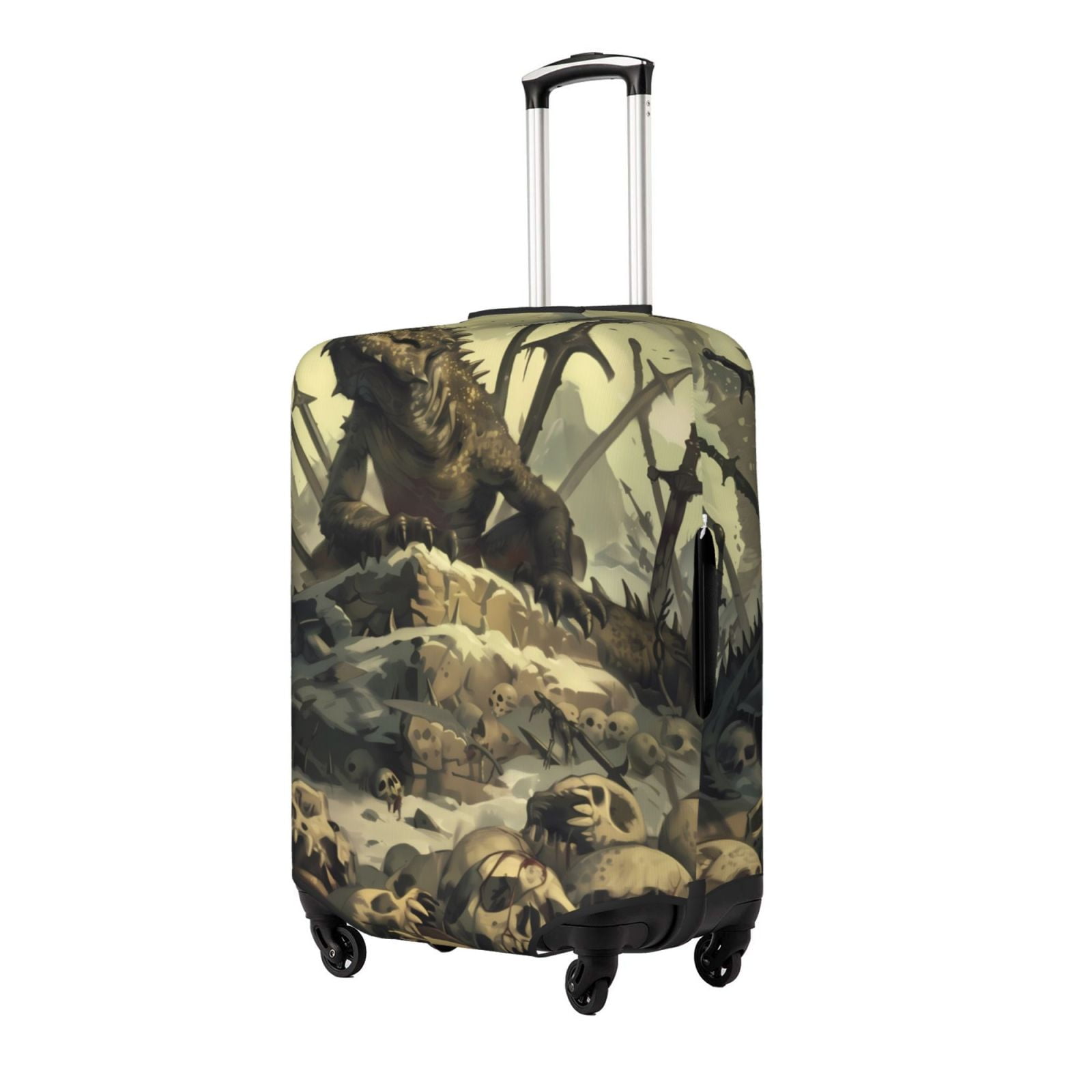 Gukieu Epic Dragon Skull Scene Print Suitcase Protective Cover, Elastic ...