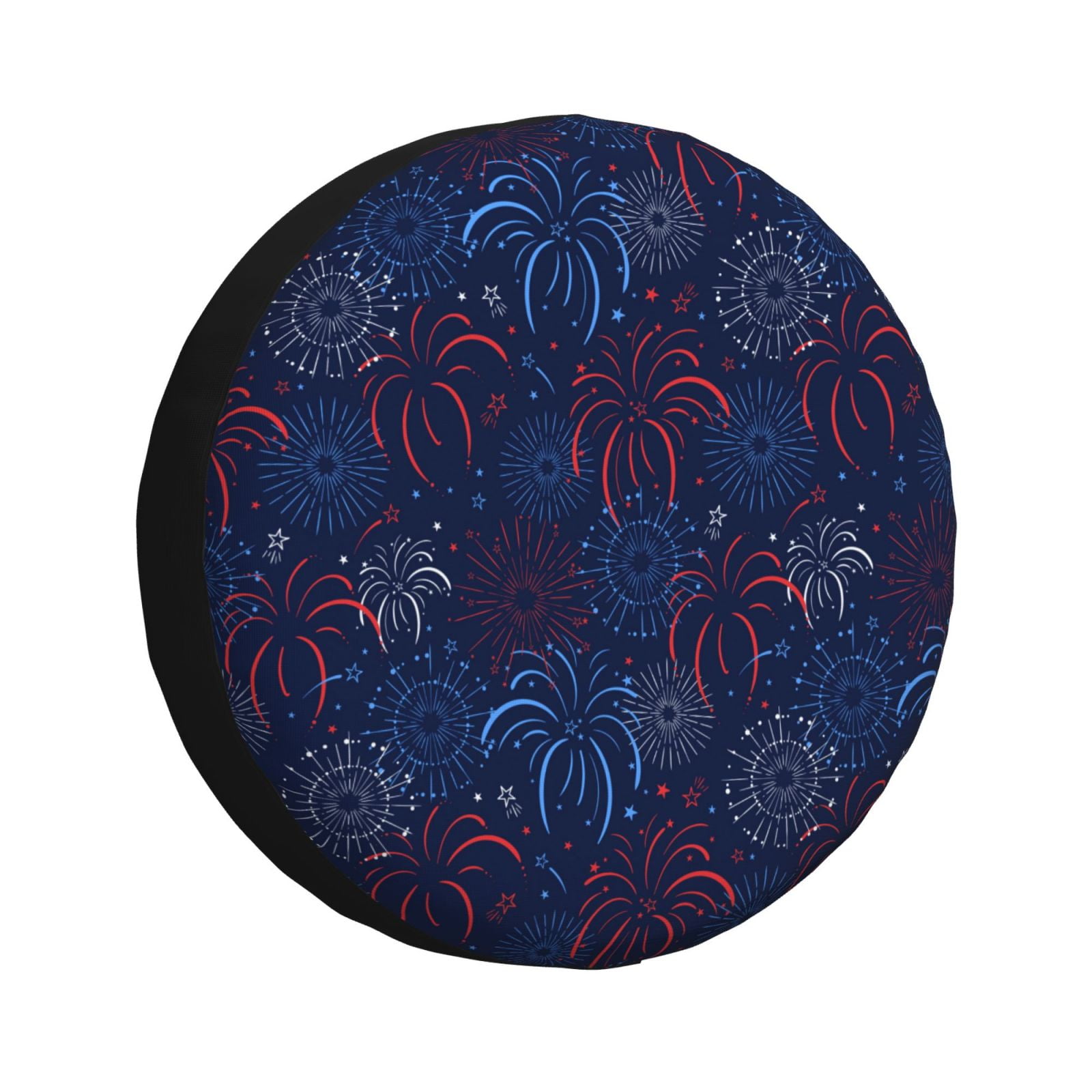 Gukieu Firework Print Car Tire Cover, Adjustable Waterproof and ...