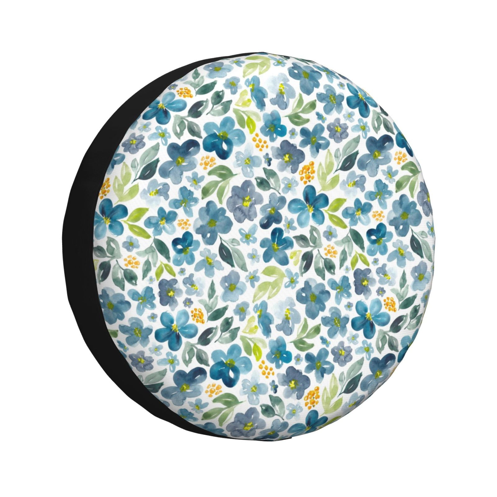 Gukieu Floral In Blue Print Car Tire Cover, Adjustable Waterproof and ...