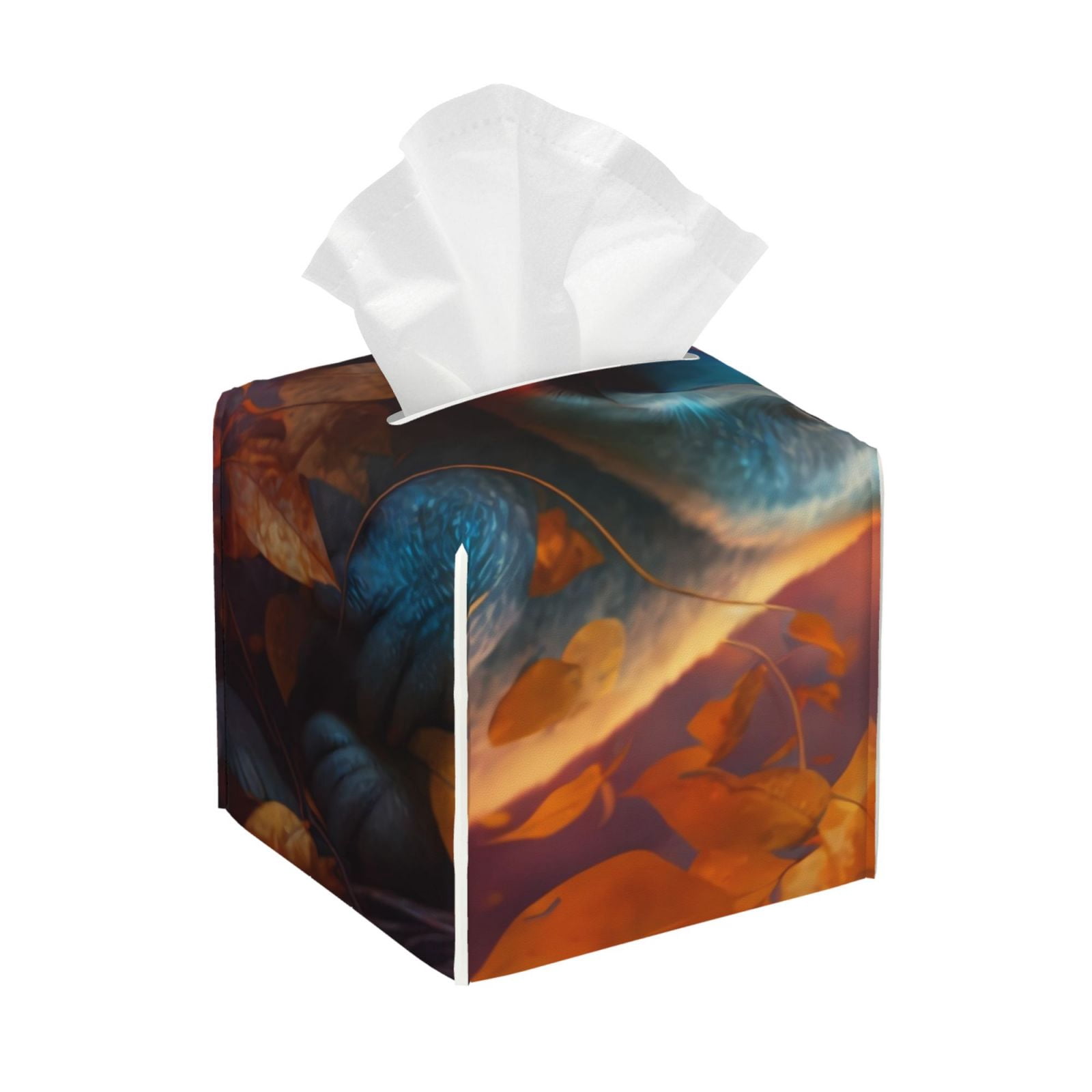 Gukieu Forest Koala Print Leather Tissue Box, PVC Waterproof Velcro ...