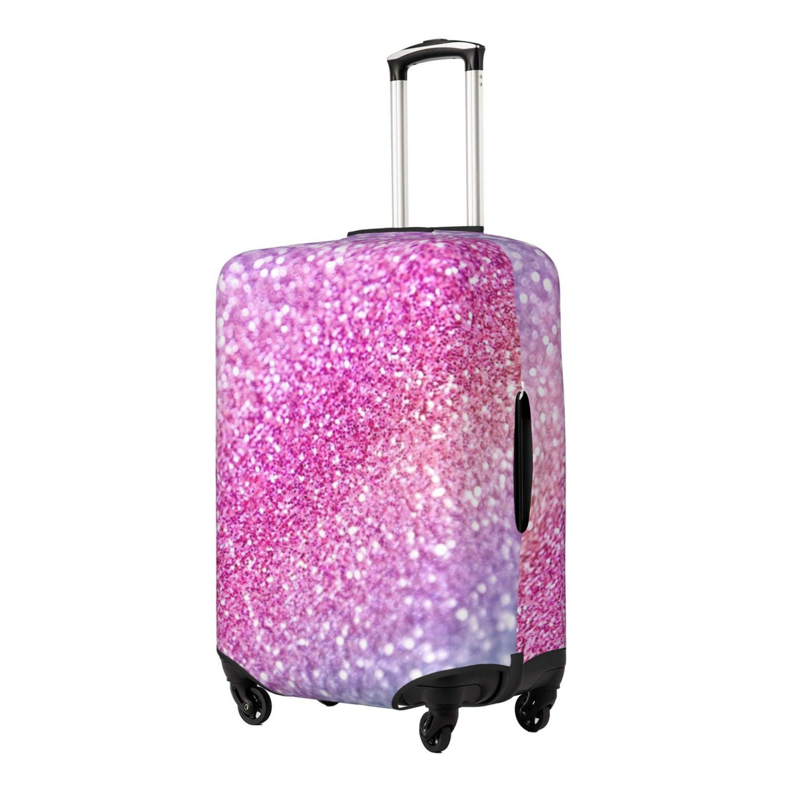 Gukieu Fun Rainbow Pink Print Suitcase Protective Cover, Elastic Zipper ...