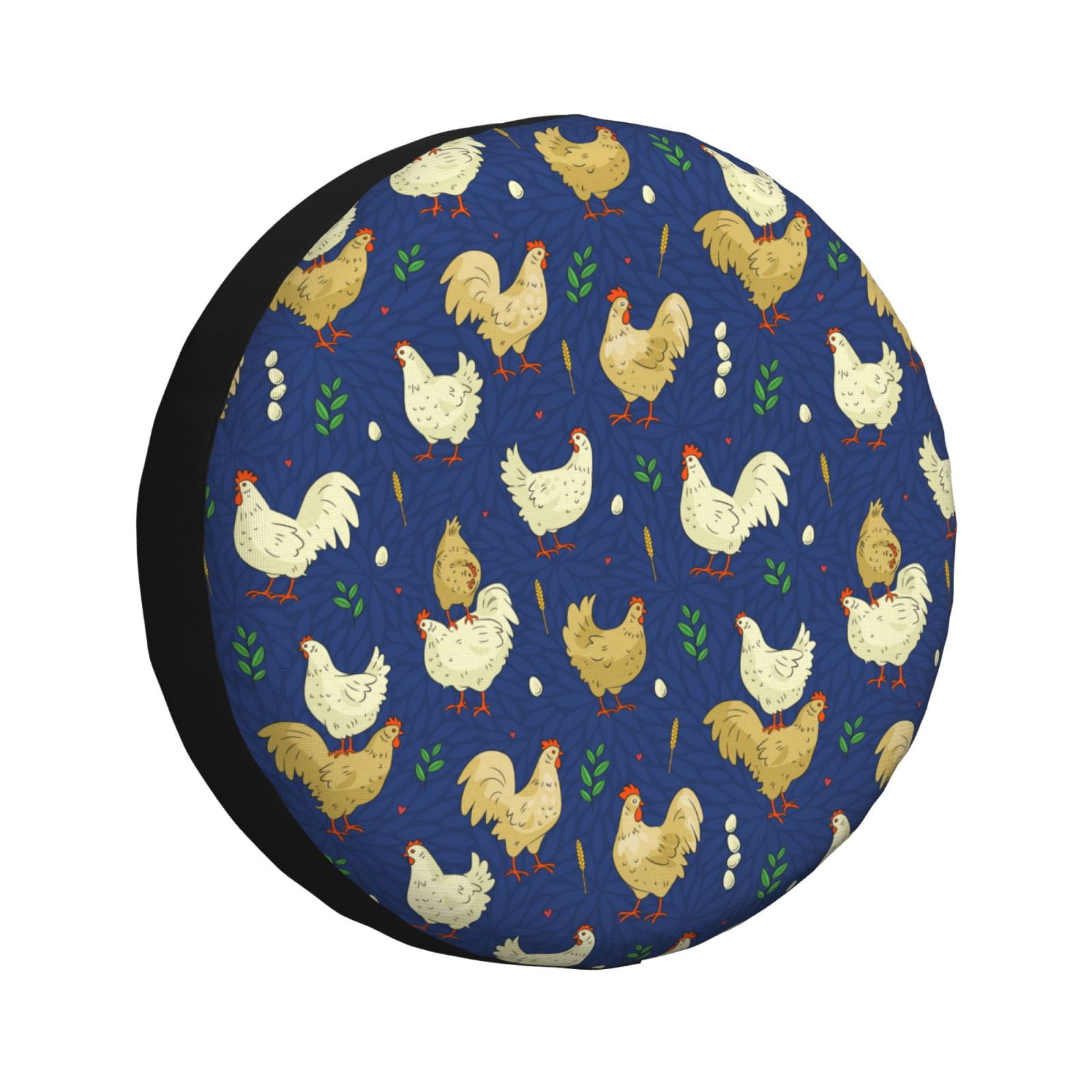 Gukieu Funny Chicken Print Car Tire Cover, Adjustable Waterproof and ...