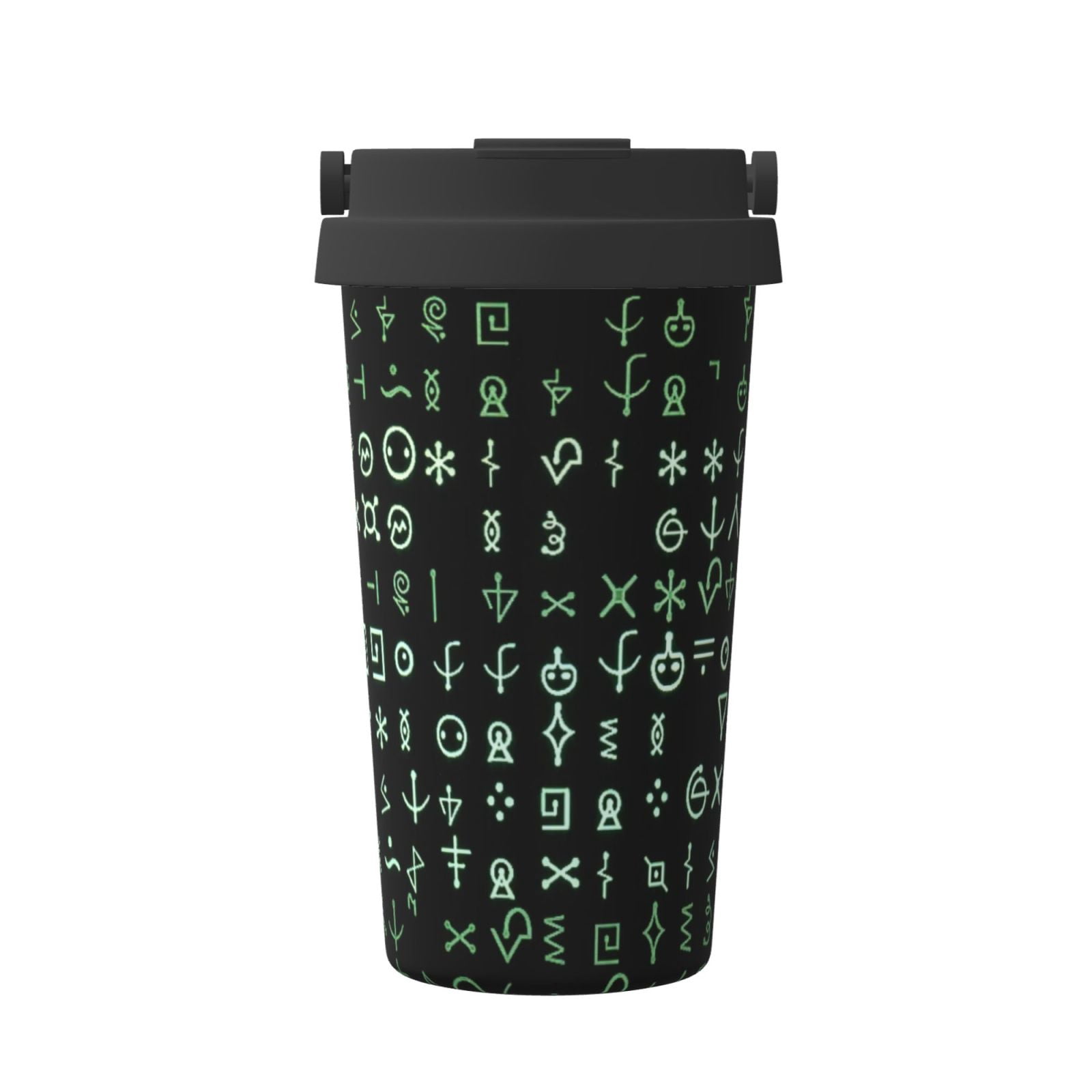 Gukieu Hieroglyphic Symbols Print Insulated Coffee Cup, Portable ...