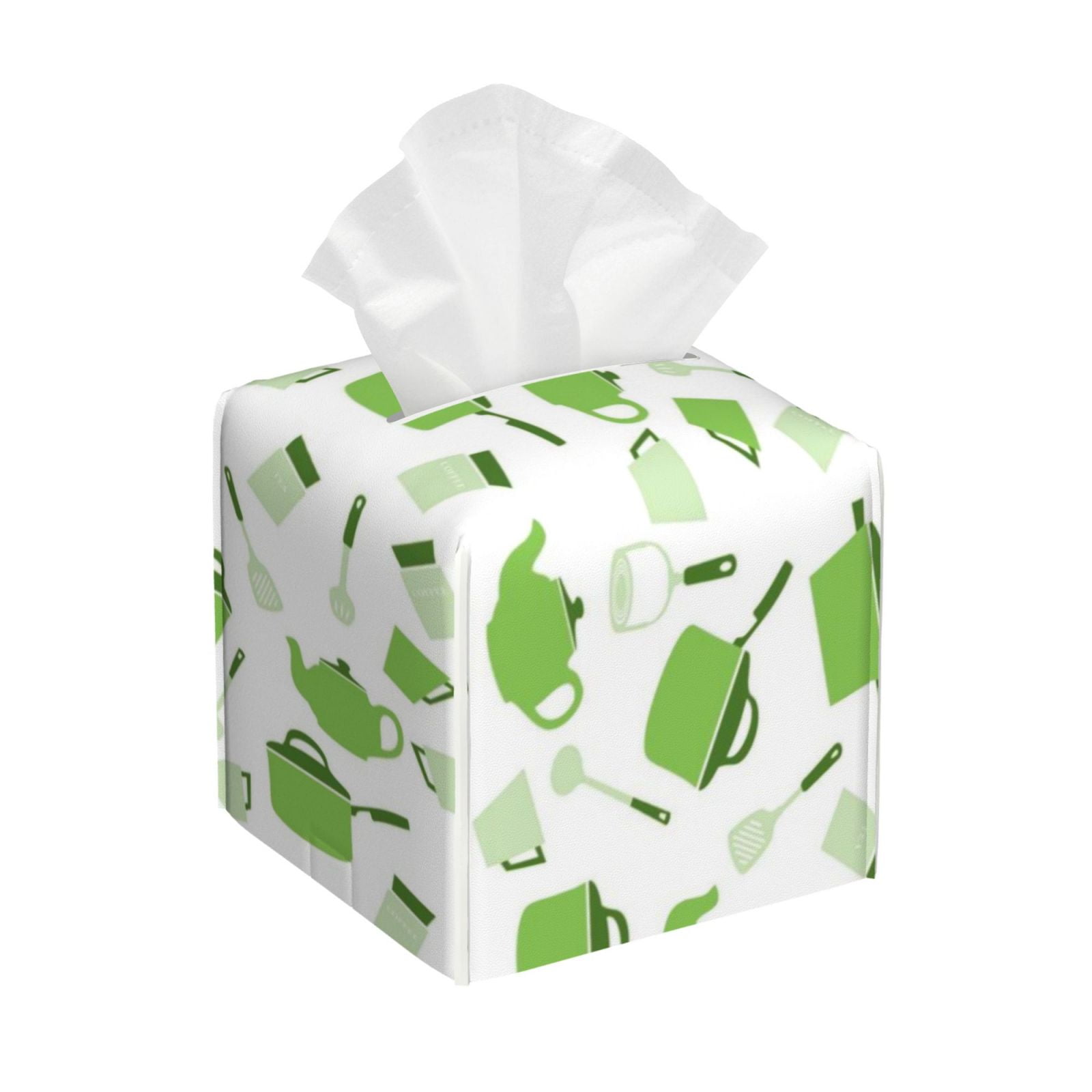Gukieu Kitchen Utensiles Cooking Pots Print Leather Tissue Box, PVC ...