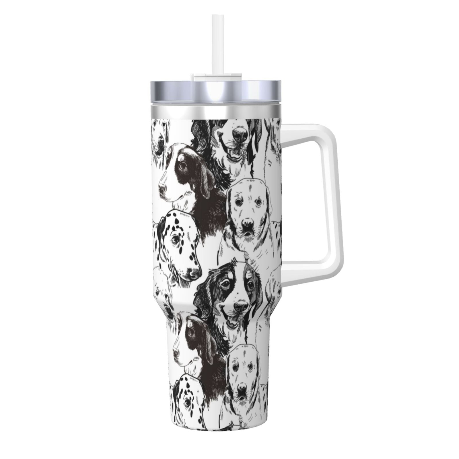Gukieu Labrador Retriever Dog Print 40OZ Ice Cup, Stainless Steel ...
