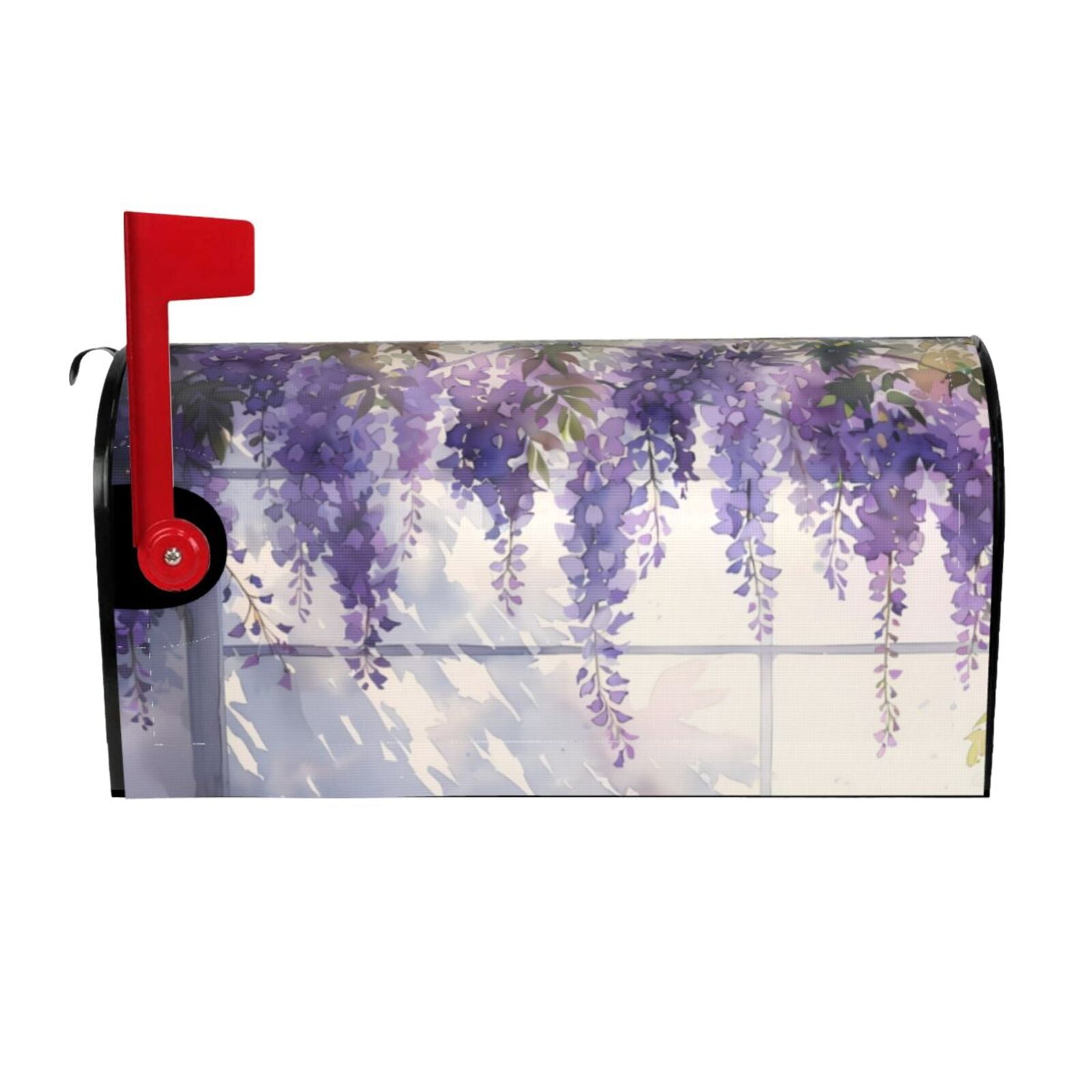 Gukieu Lavender Blooms Window Print Magnetic Mailbox Cover, Sun-proof ...