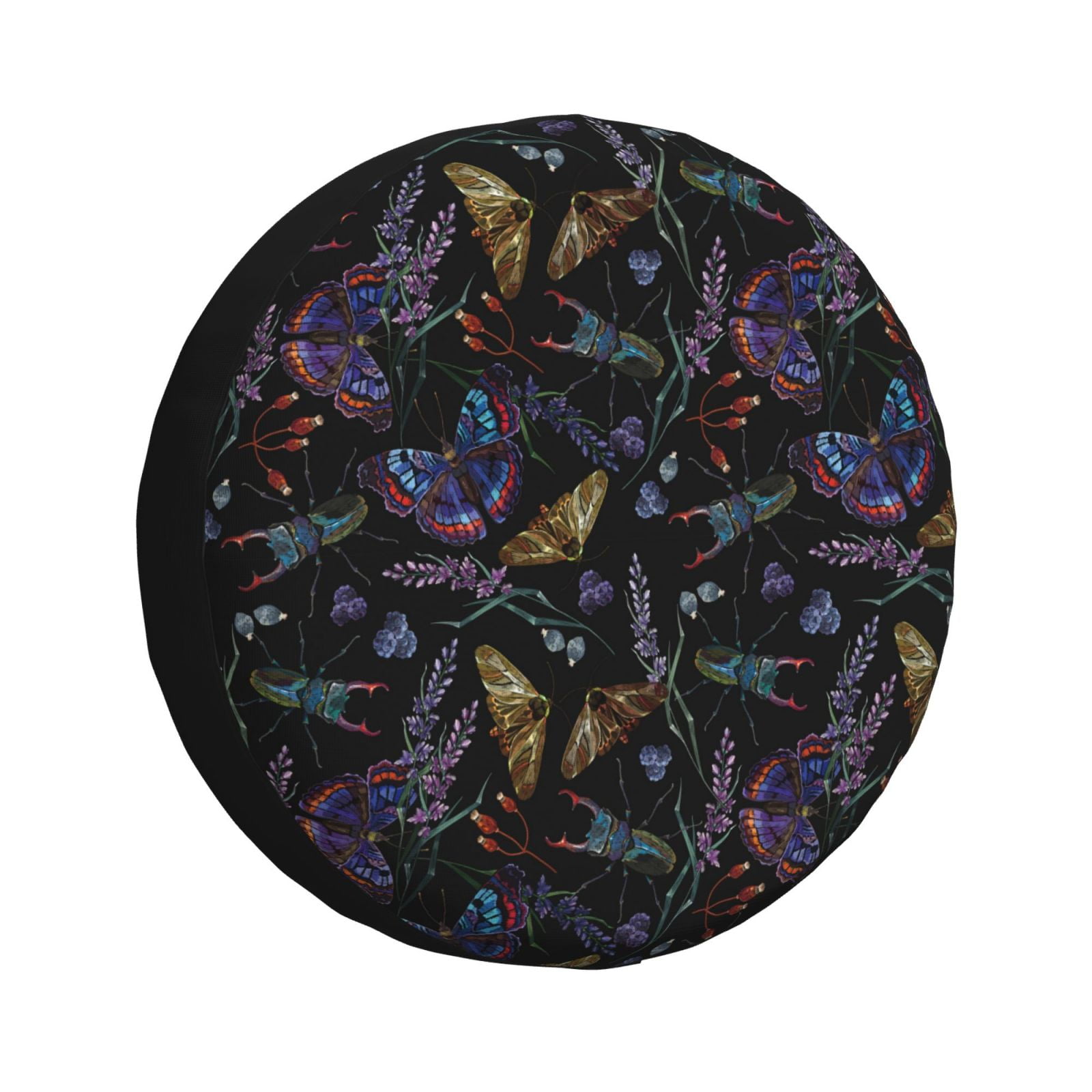 Gukieu Lavender Flowers Print Car Tire Cover, Adjustable Waterproof and ...