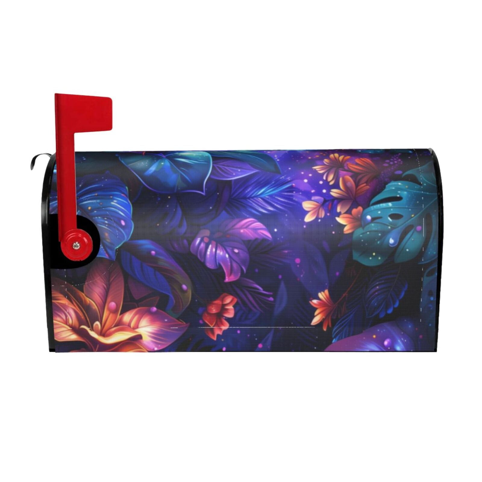 Gukieu Magic Colorful Forest Leaves Print Magnetic Mailbox Cover, Sun ...