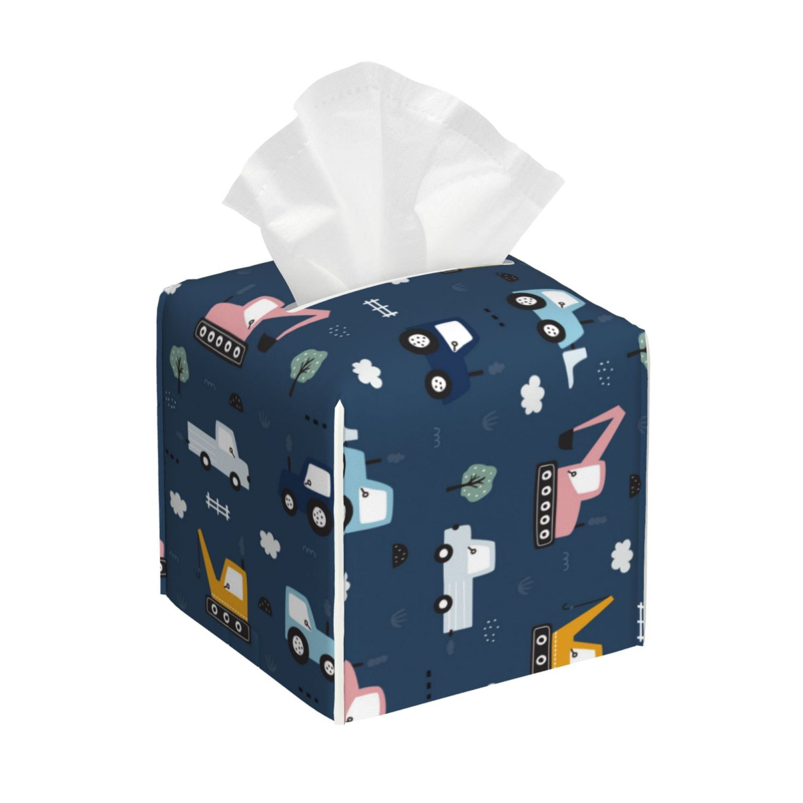 Gukieu Modern Modern Excavator Print Leather Tissue Box, PVC Waterproof ...