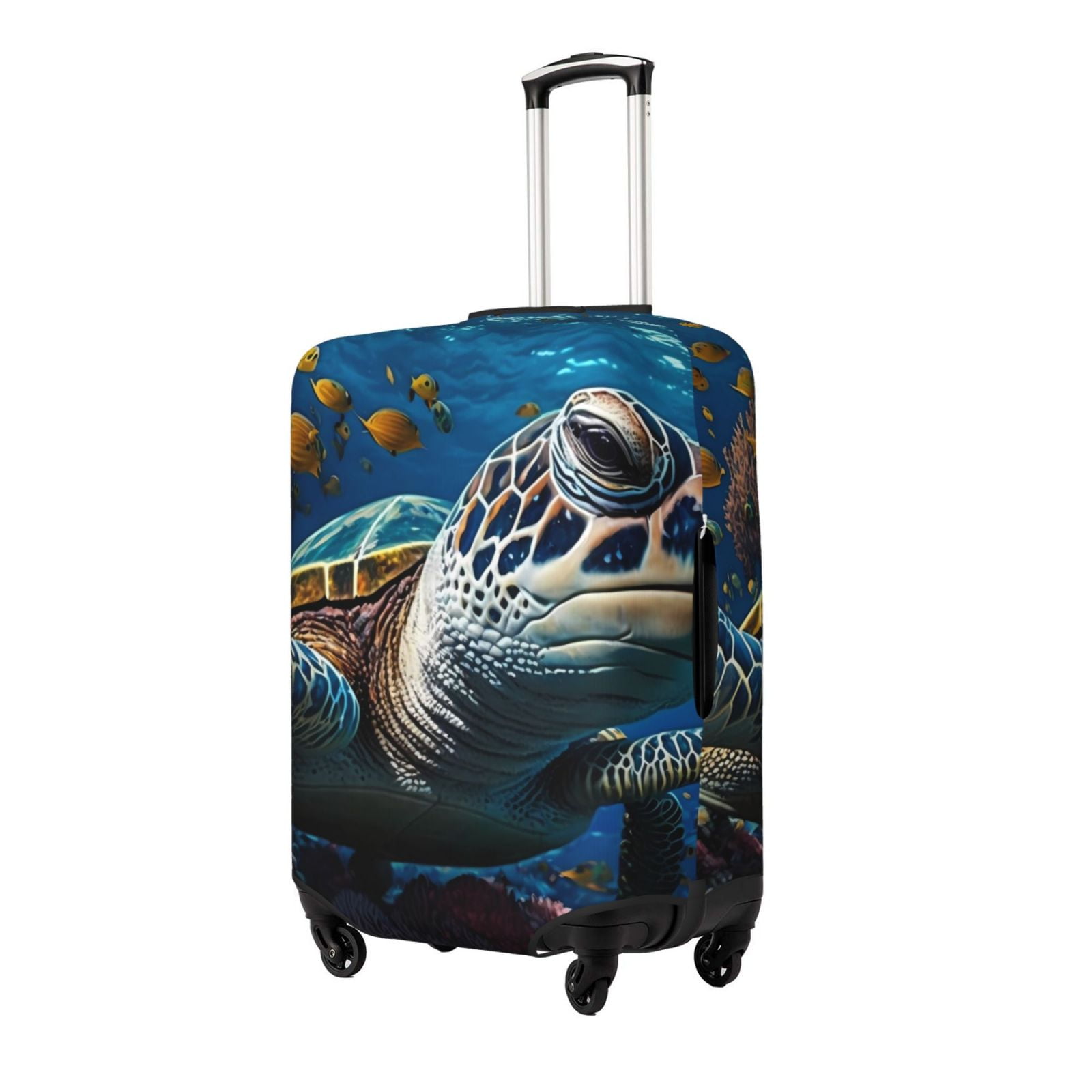 Gukieu Ocean Coral Turtle Print Suitcase Protective Cover, Elastic ...