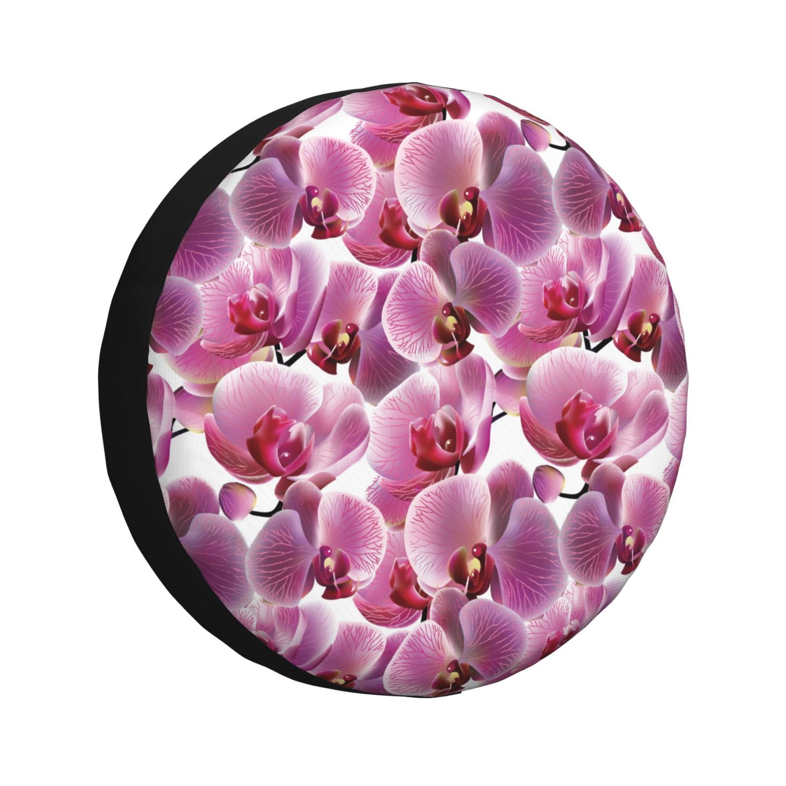 Gukieu Orchids Flowers Print Car Tire Cover, Adjustable Waterproof and ...