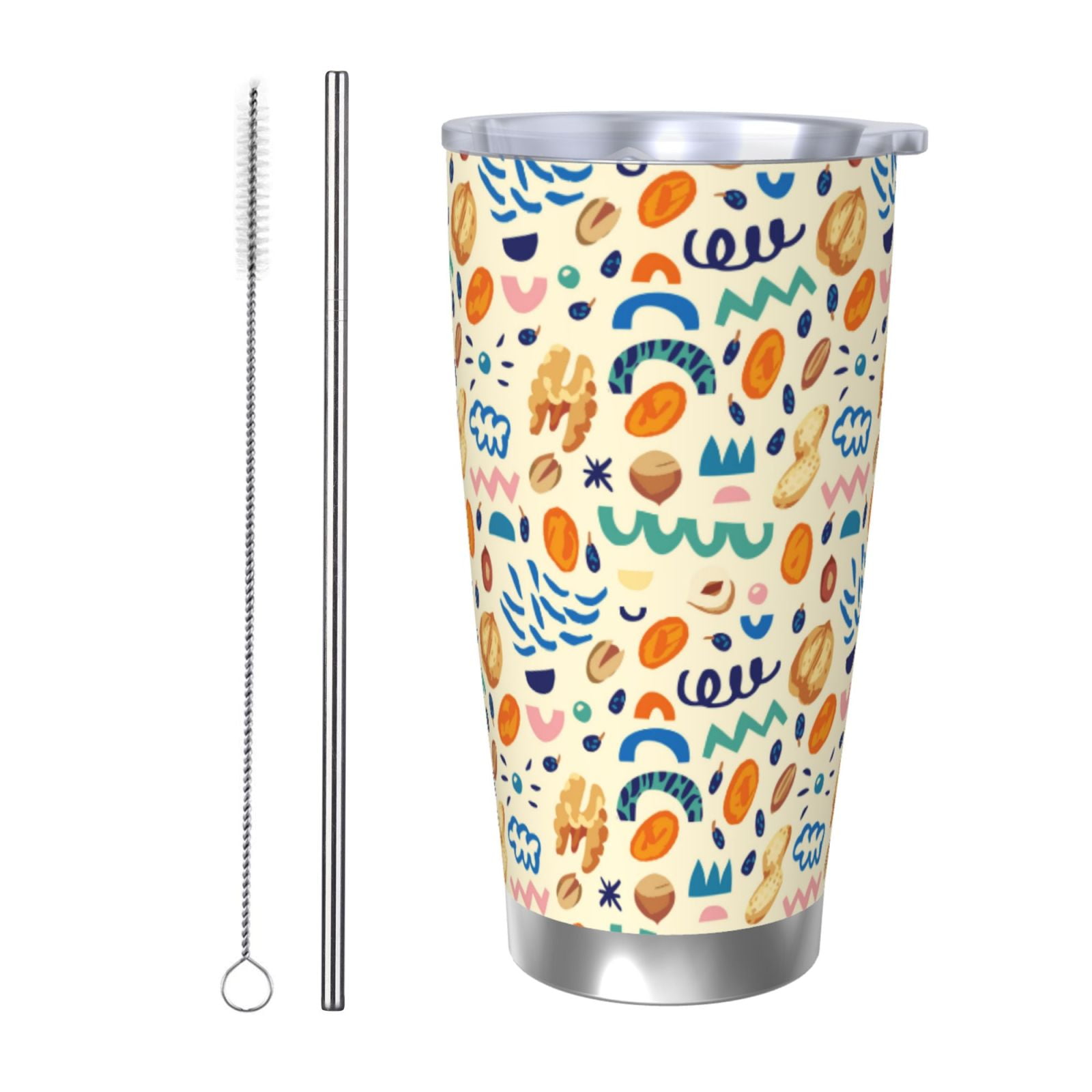 Gukieu Peanuts 8 Print 20OZ Car Cup, Vacuum Stainless Steel Leak-proof ...