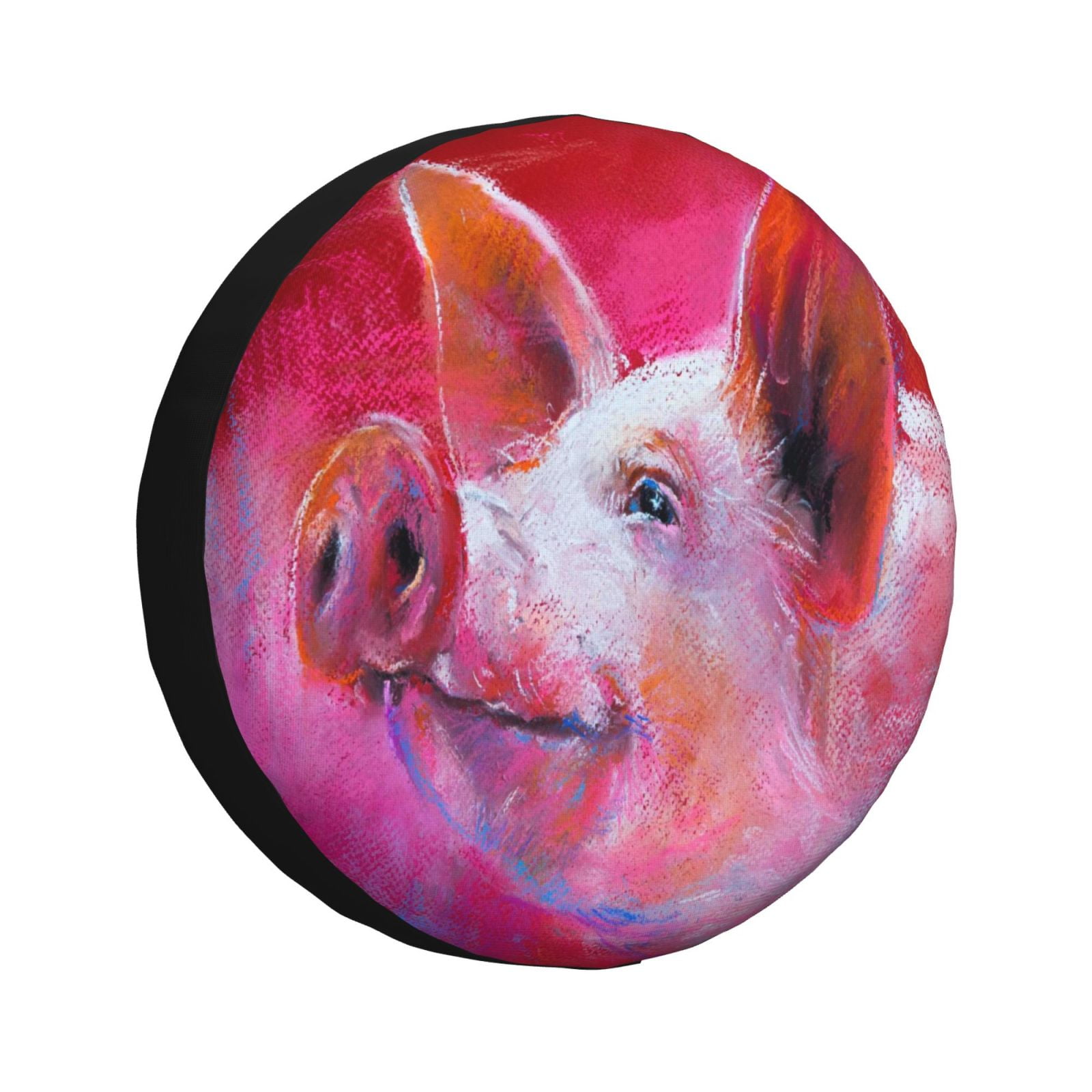 Gukieu Pink Pig Print Car Tire Cover, Adjustable Waterproof and ...