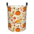 Gukieu Pumpkin Fall Pears Print Round Dirty Clothes Bag, Waterproof ...