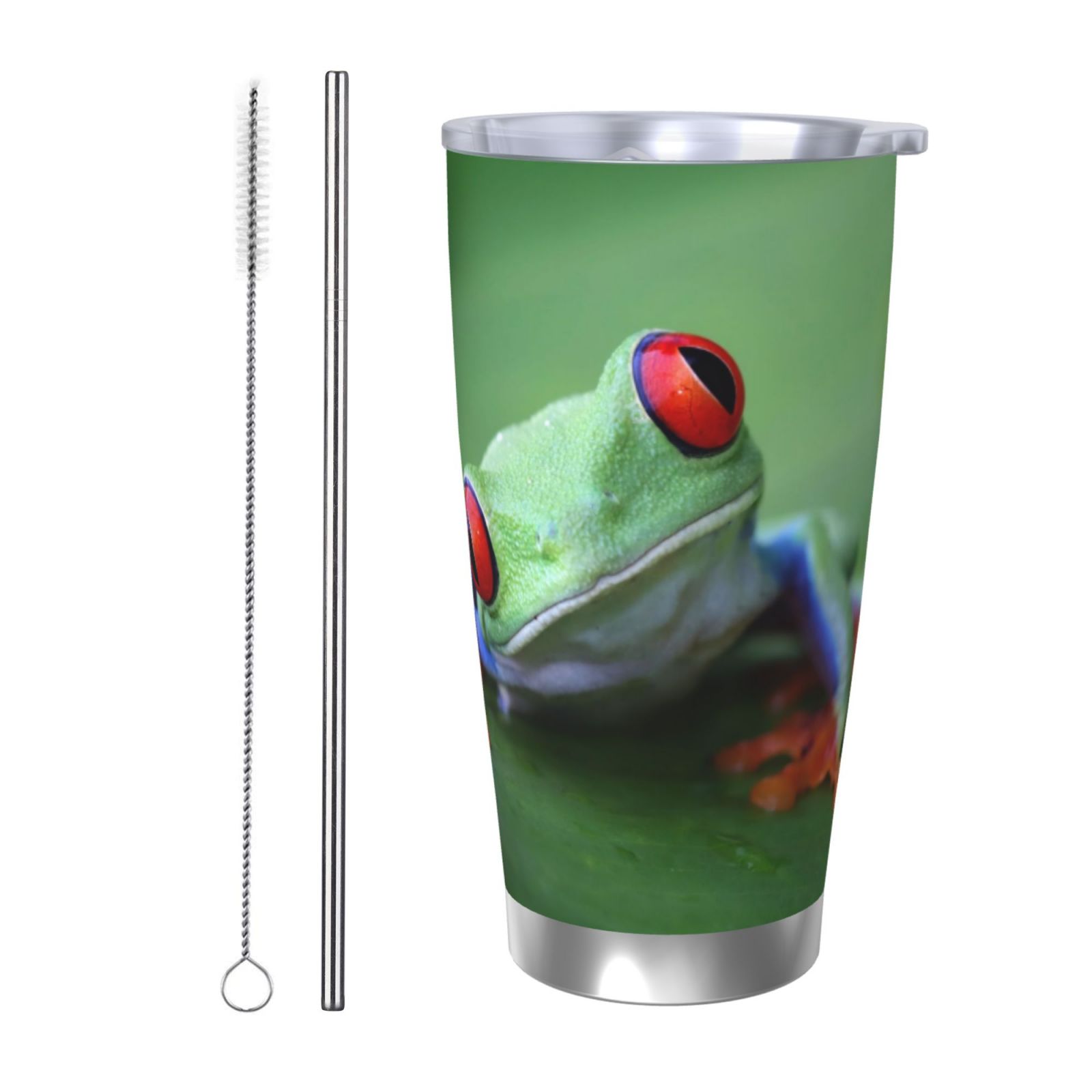 Gukieu Red-Eyed Tree Frog-1 Print 20OZ Car Cup, Vacuum Stainless Steel ...