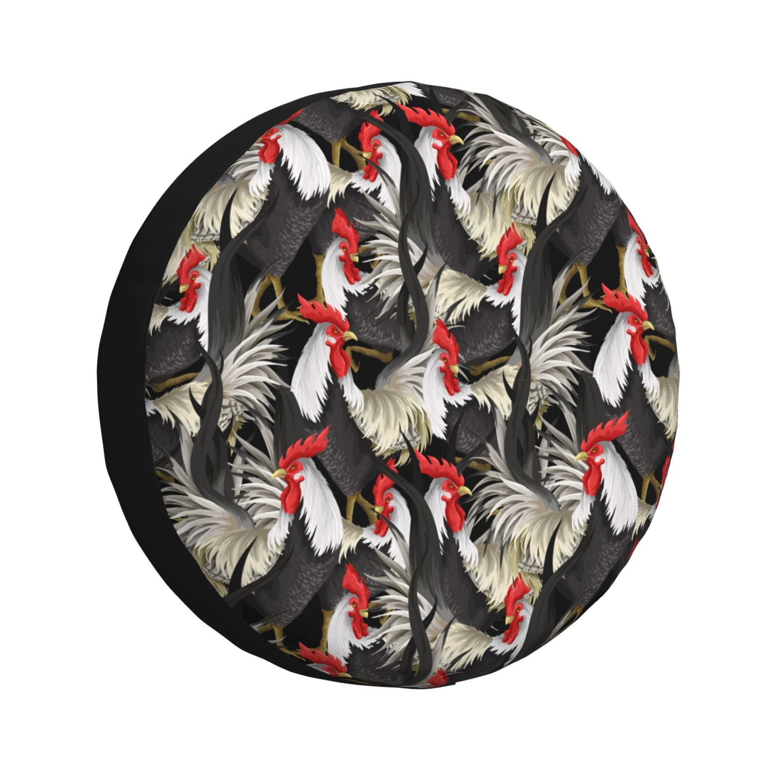 Gukieu Roosters 2 Print Car Tire Cover, Adjustable Waterproof and ...