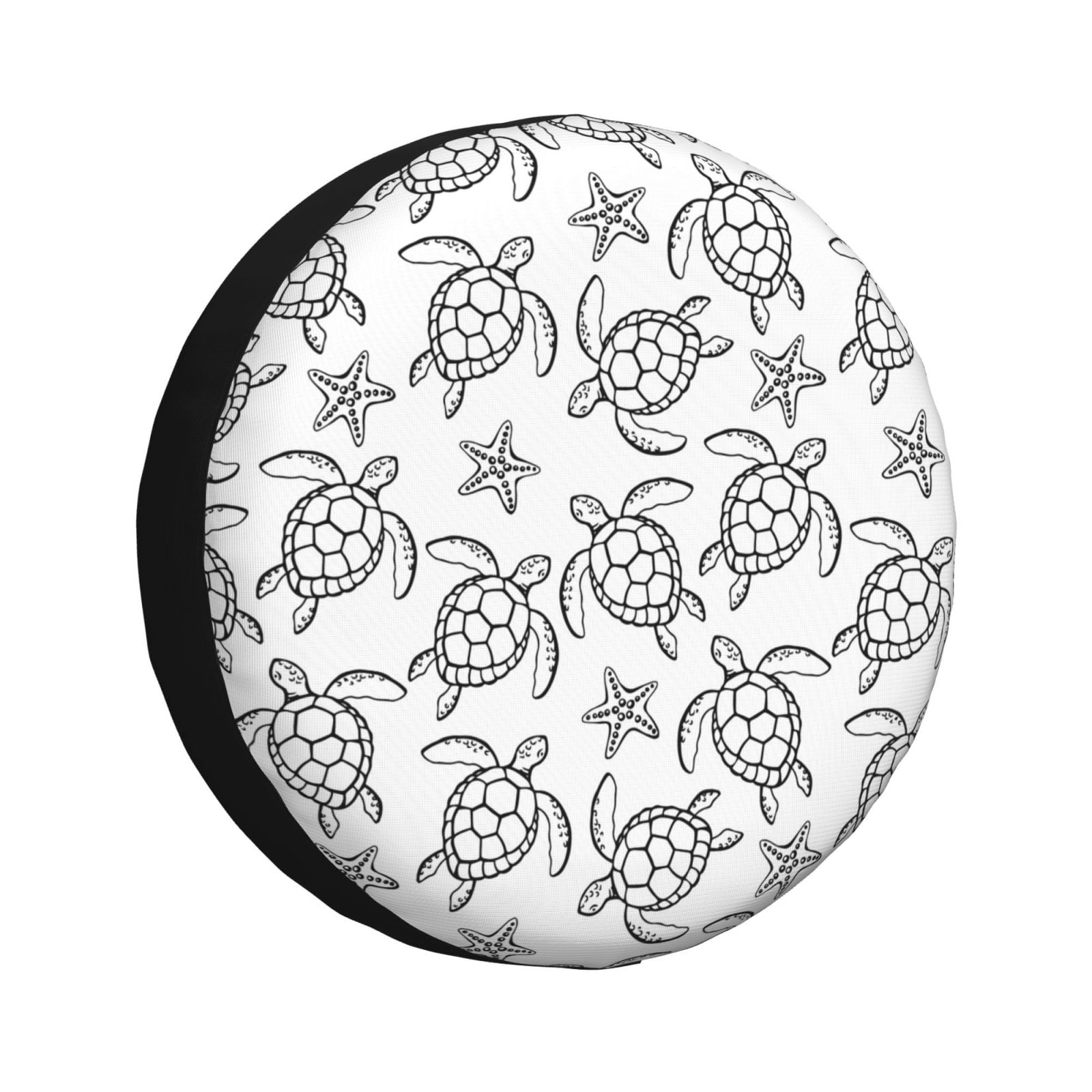 Gukieu Sea Turtle Print Car Tire Cover, Adjustable Waterproof and ...