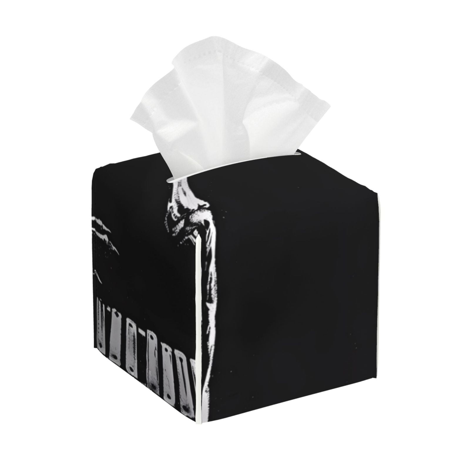 Gukieu Skeleton Playing Xylophone Print Leather Tissue Box, PVC ...