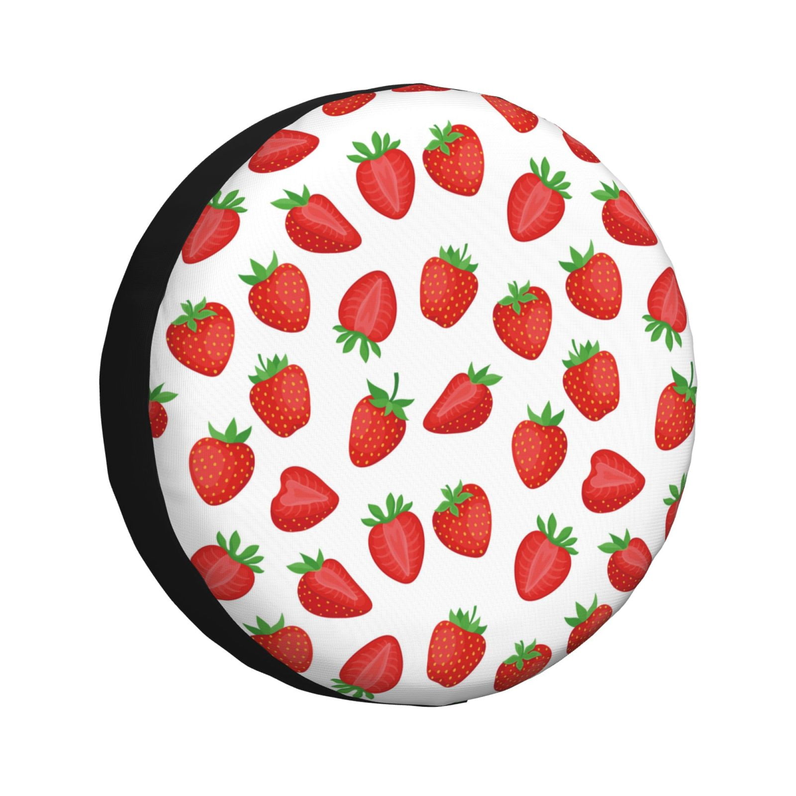 Gukieu Strawberries Print Car Tire Cover, Adjustable Waterproof and ...