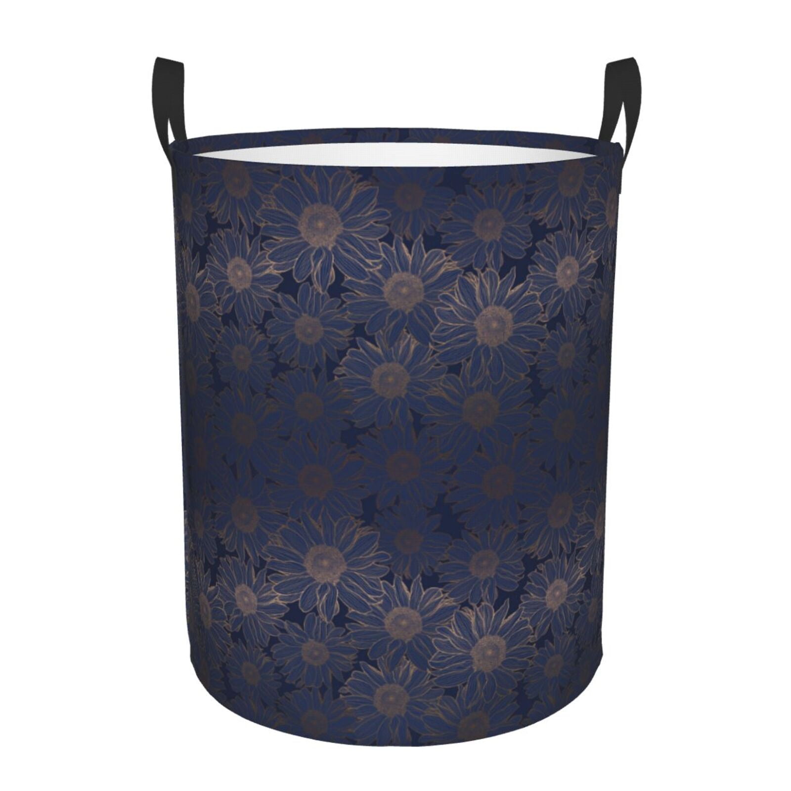 Gukieu Sunflowers Print Round Dirty Clothes Bag, Waterproof Standing ...