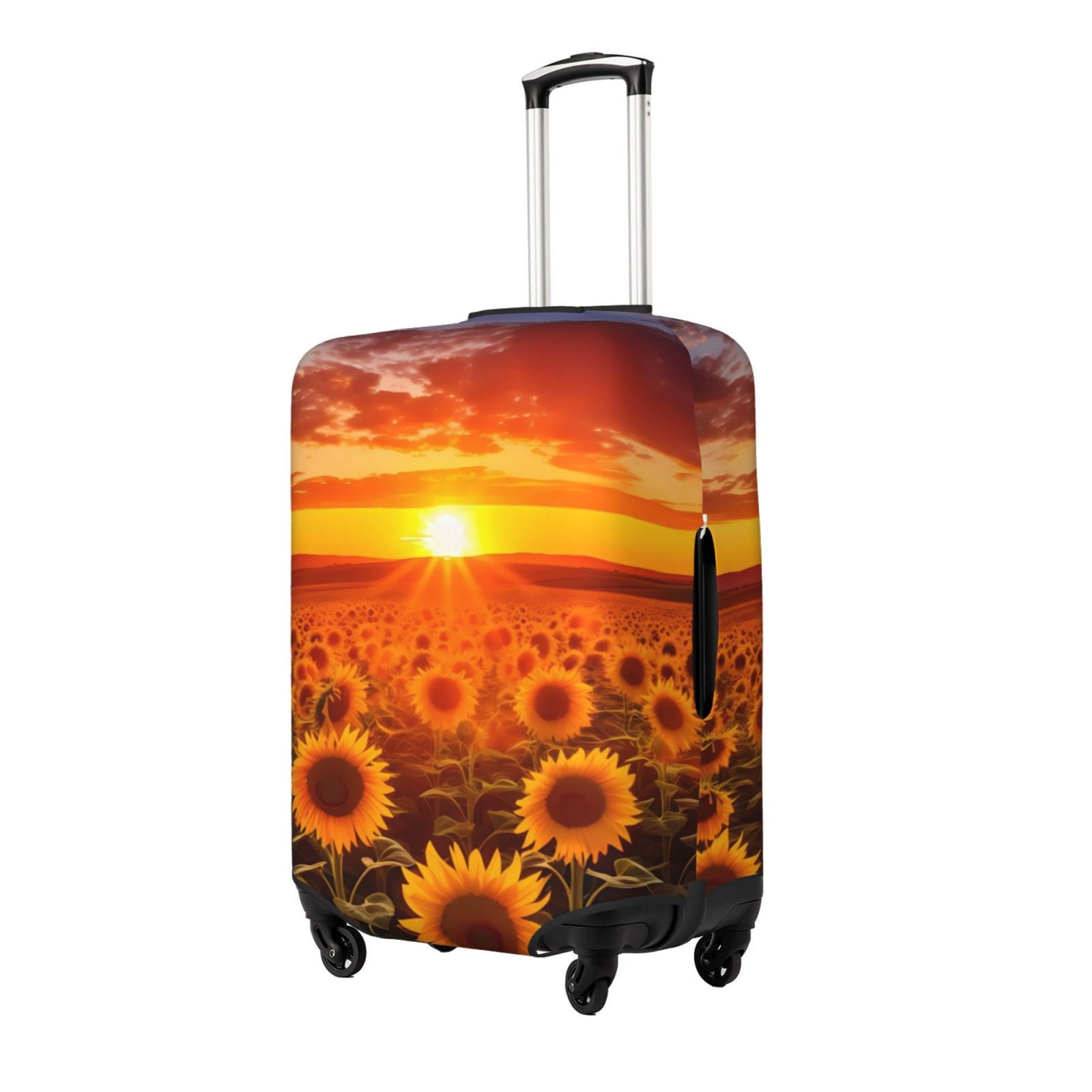 Gukieu Sunset Golden Sunflower Field Print Suitcase Protective Cover ...