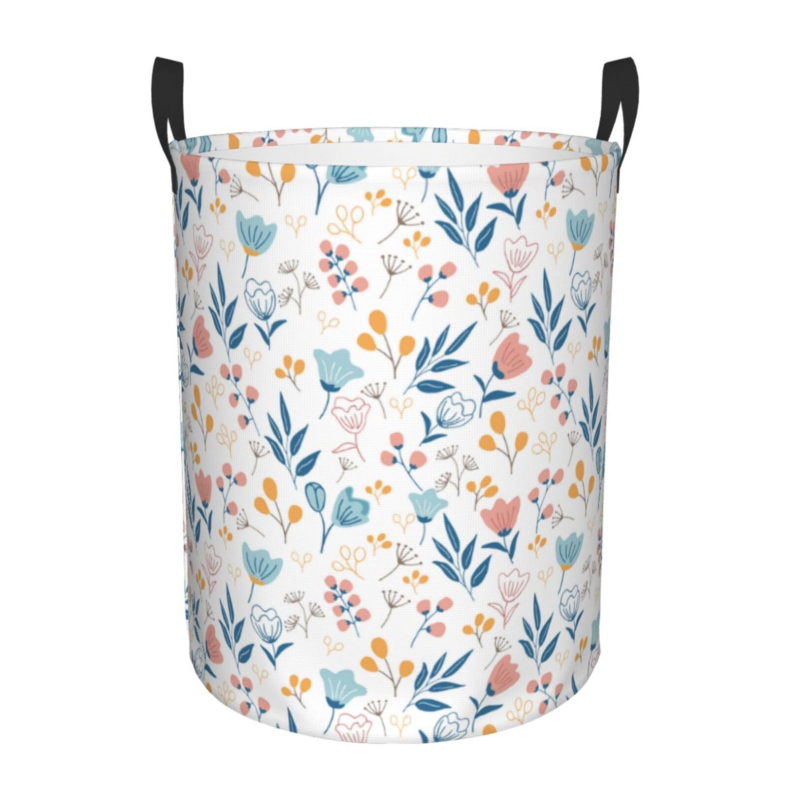 Gukieu Tulips Flowers Print Round Dirty Clothes Bag, Waterproof ...