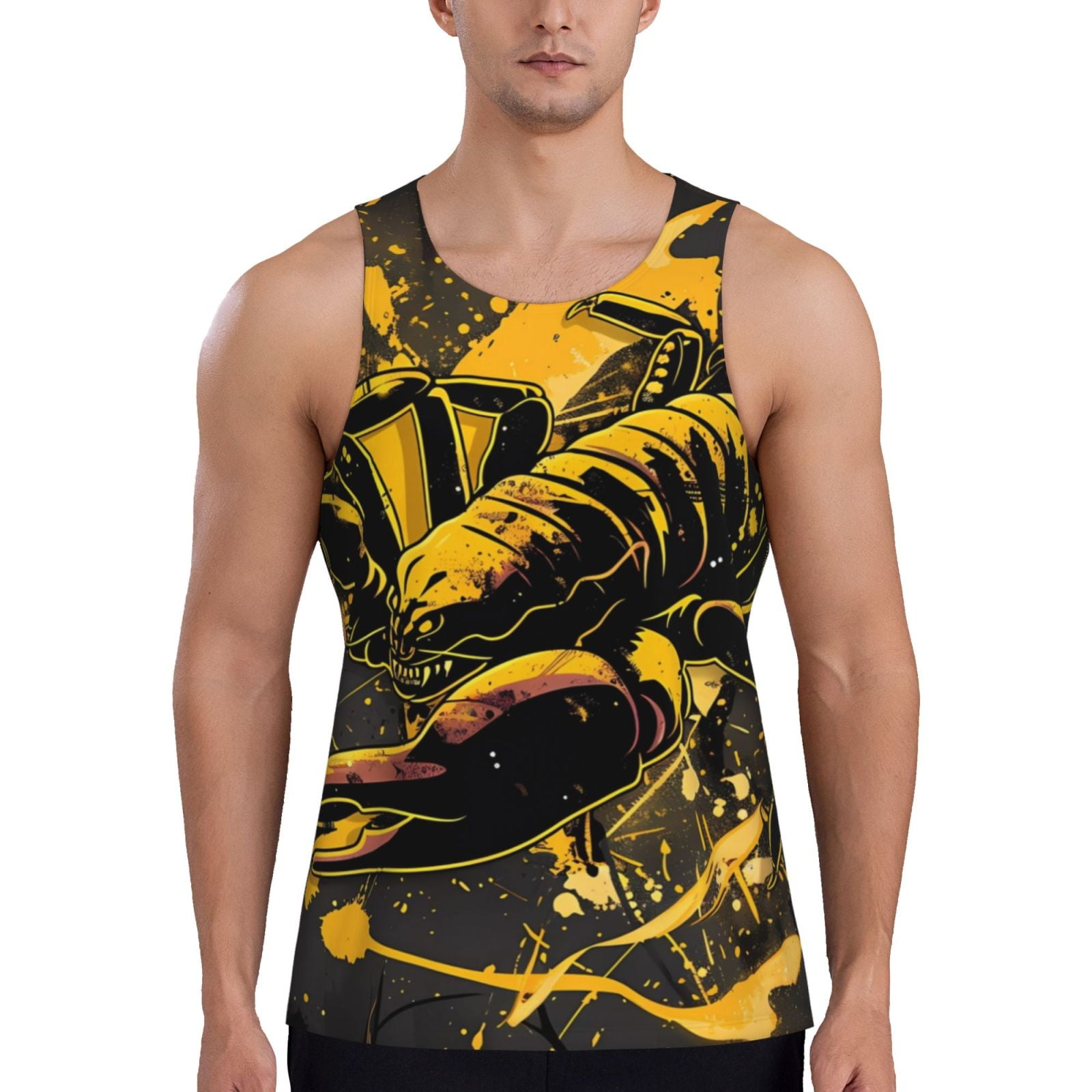 Gukieu Urban Graffiti Scorpion Illustration Print Men's Quick Dry ...